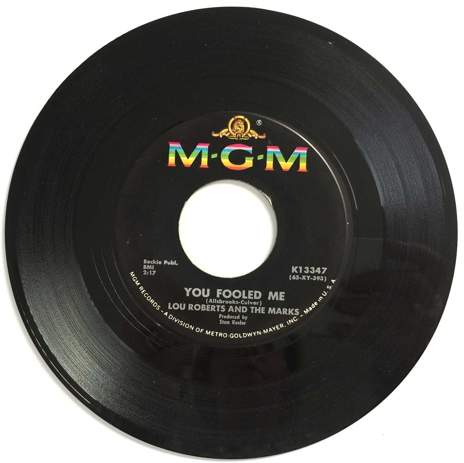Lot 115 - LOU ROBERTS - YOU FOOLED ME/ GETTIN' READY 7"