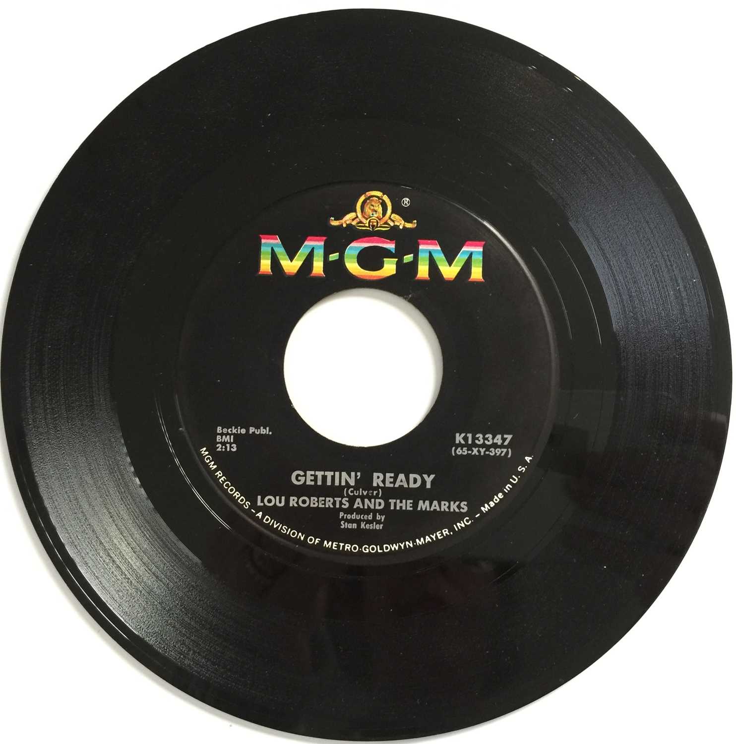 Lot 115 - LOU ROBERTS - YOU FOOLED ME/ GETTIN' READY 7"