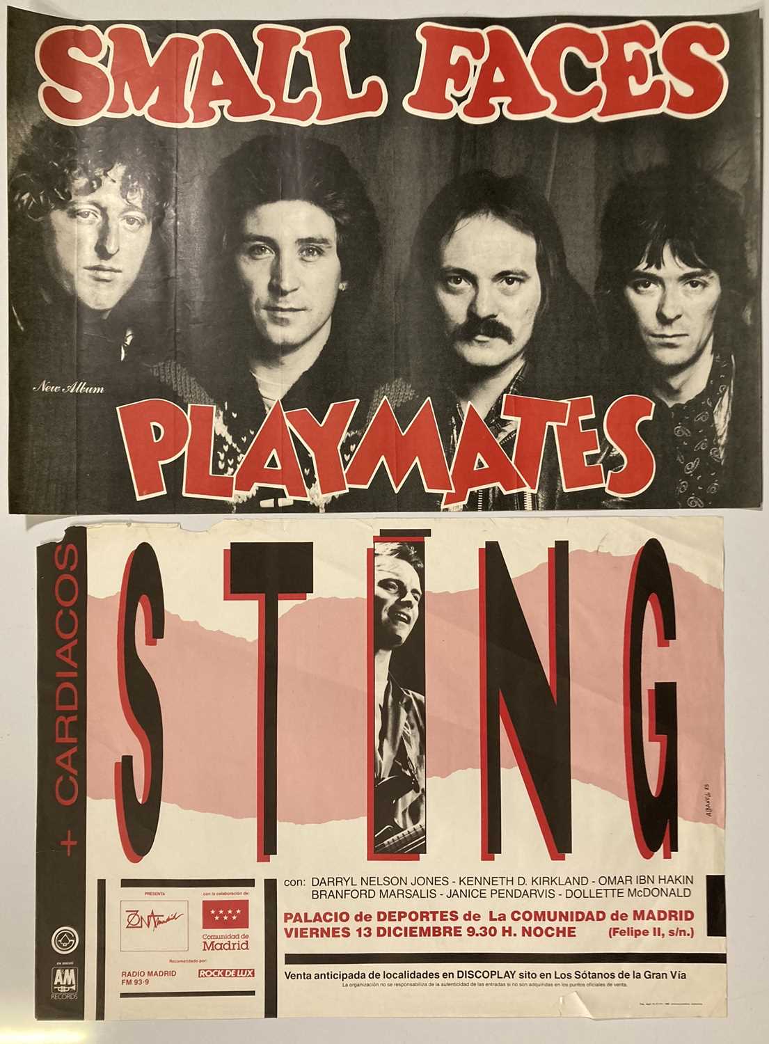 Lot 174 - PROMO/CONCERT POSTERS - SMALL FACES/BOB