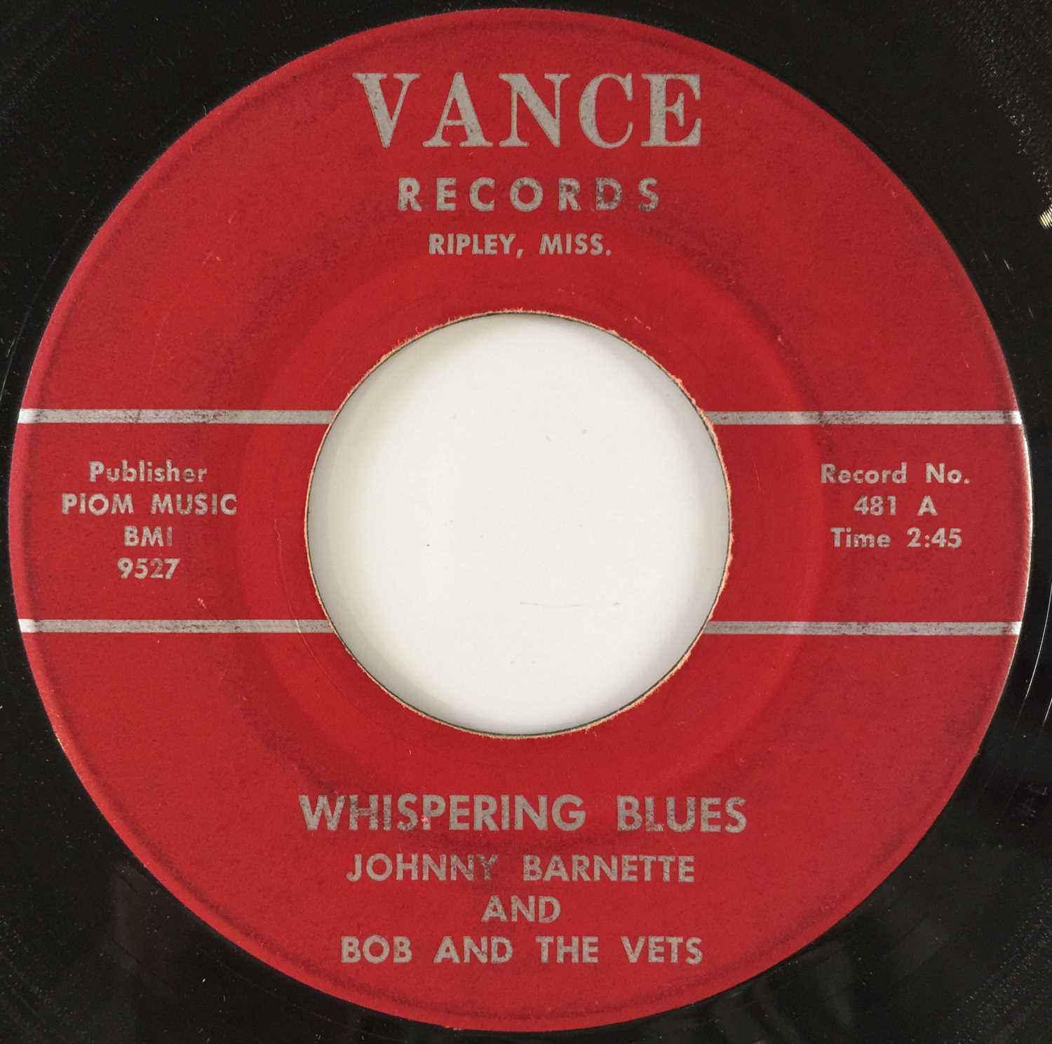 Lot 84 - JOHNNY BARNETTE AND BOB AND THE VETS