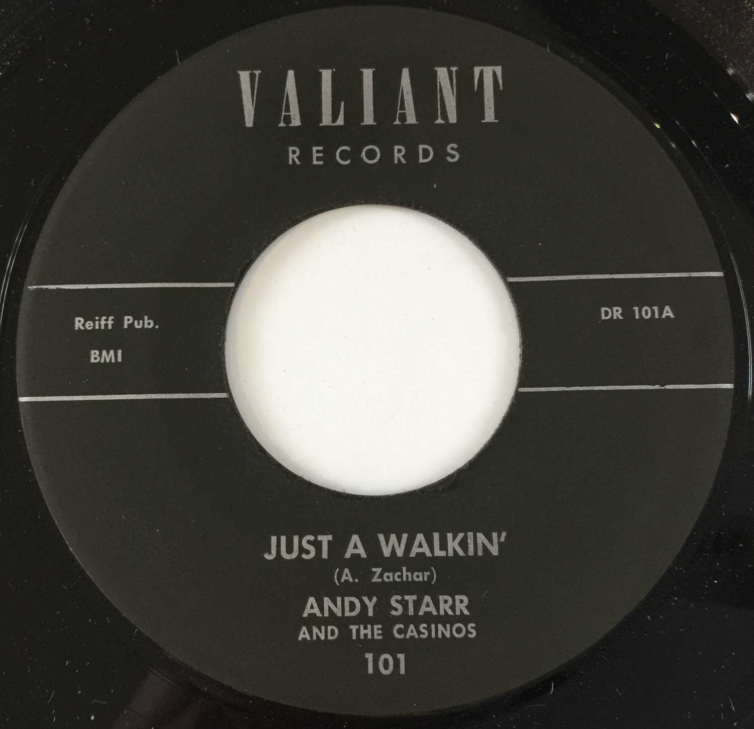 Lot 90 - ANDY STARR - JUST A WALKIN' 7" (VALIANT