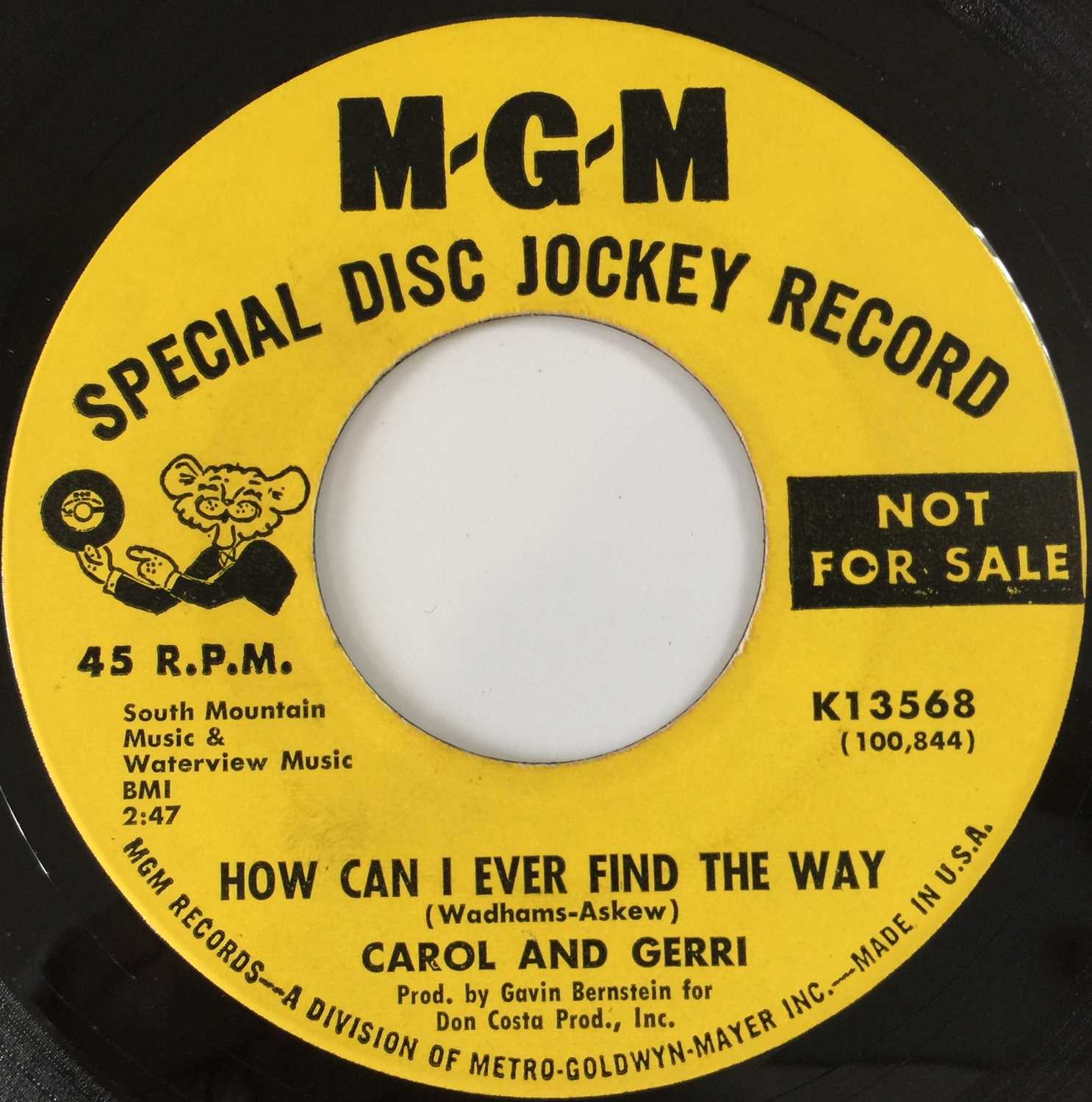 Lot 187 - CAROL AND GERRI - HOW CAN I EVER FIND THE