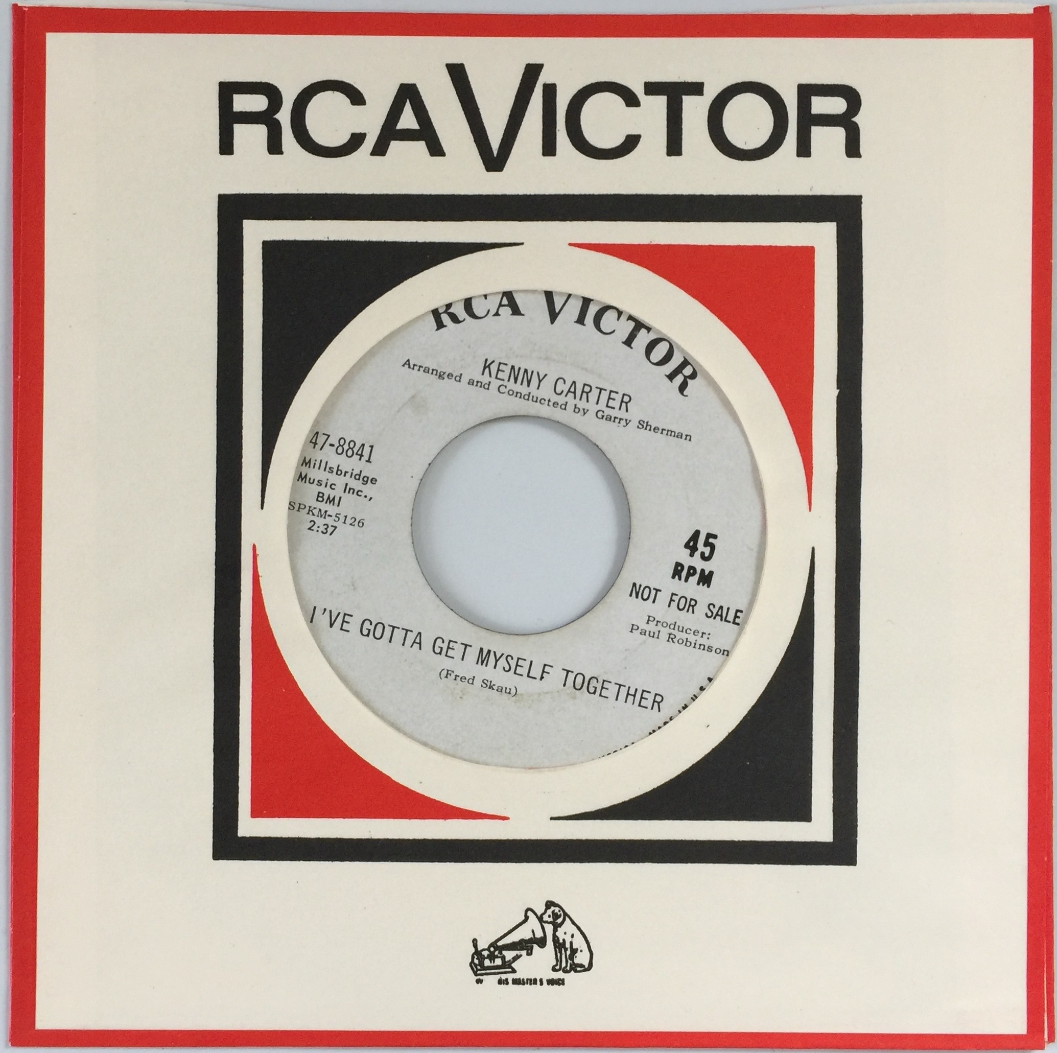 Lot 192 - KENNY CARTER - I'VE GOTTA GET MYSELF