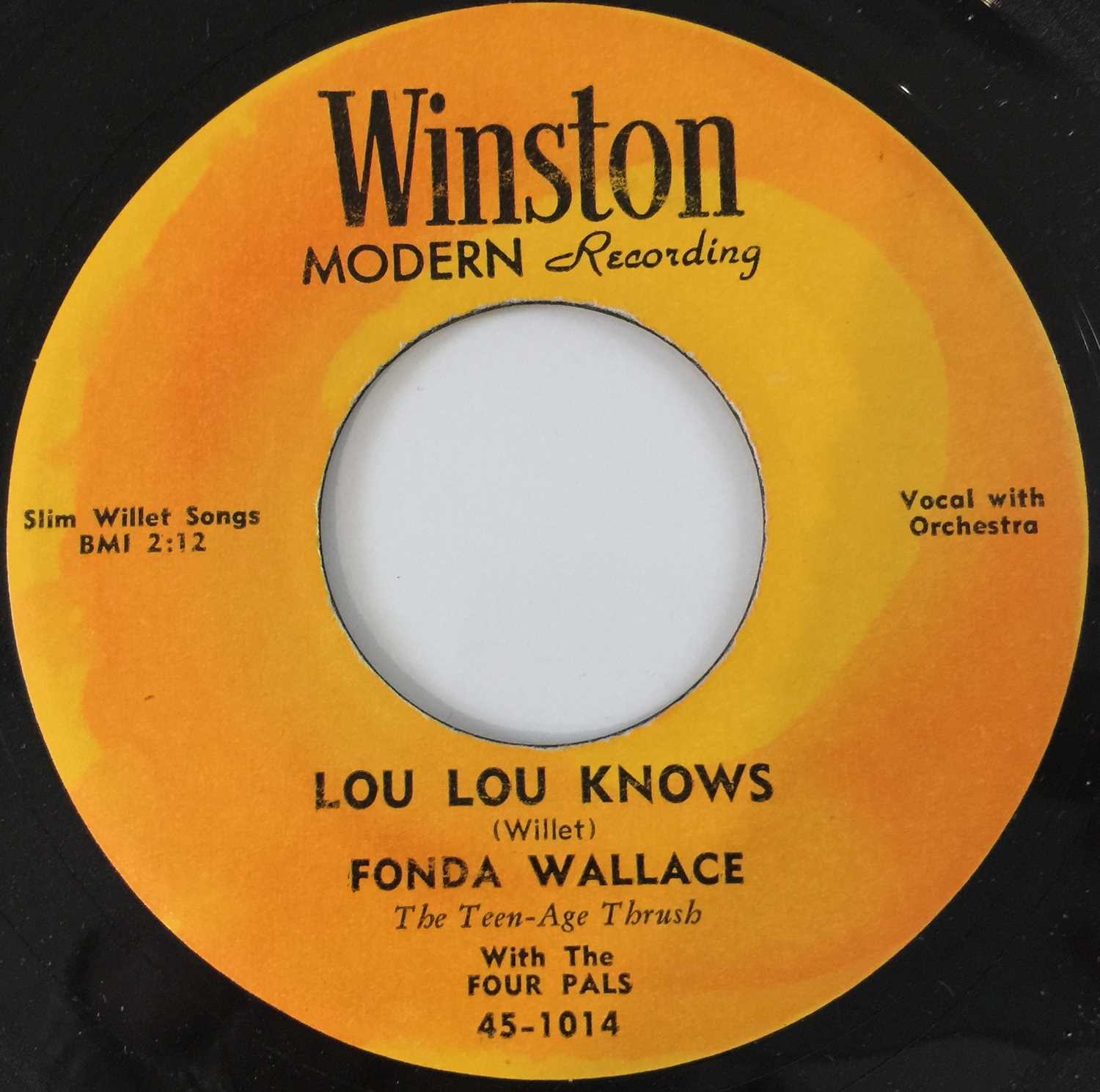 Lot 126 - FONDA WALLACE - LOU LOU KNOWS 7" (WINSTON