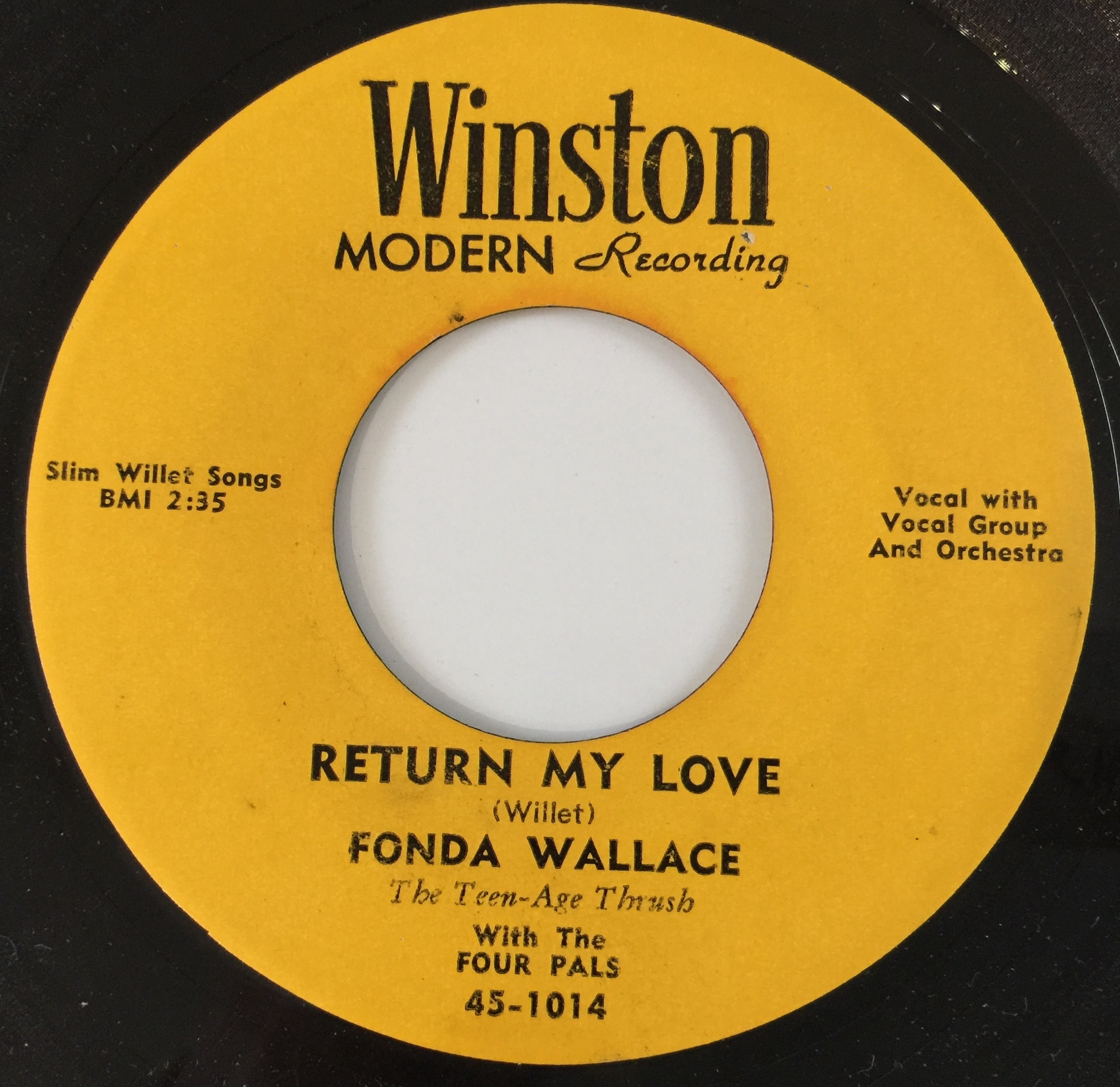 Lot 126 - FONDA WALLACE - LOU LOU KNOWS 7" (WINSTON