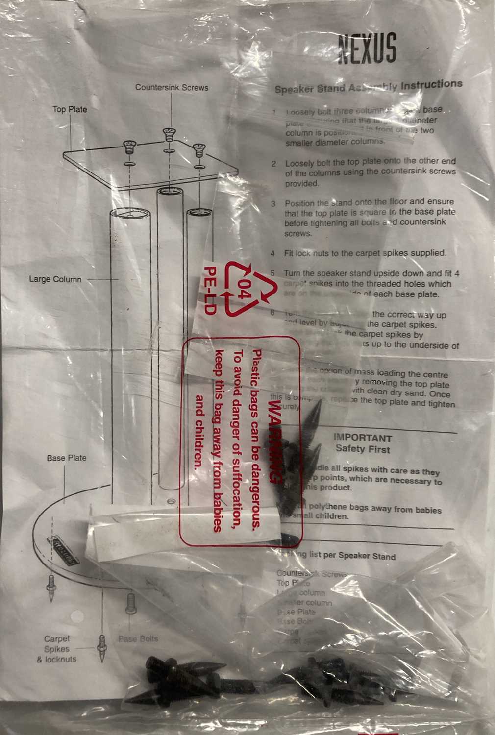 Lot 2 - MISSION 702E SPEAKERS AND HIFI STANDS.
