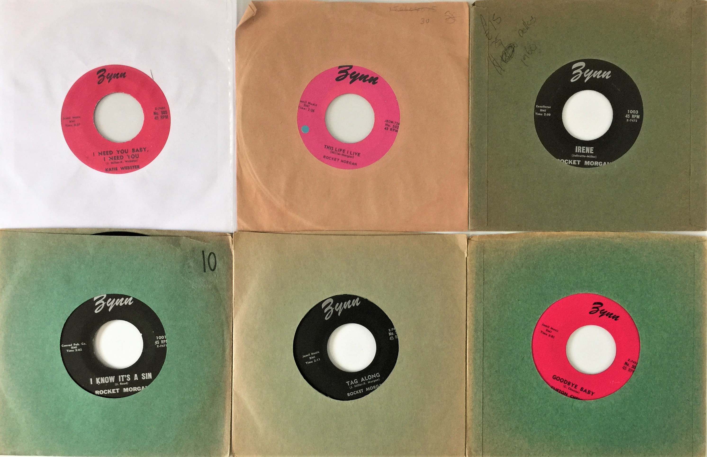 Lot 149 - ZYNN RECORDS - 7" PACK