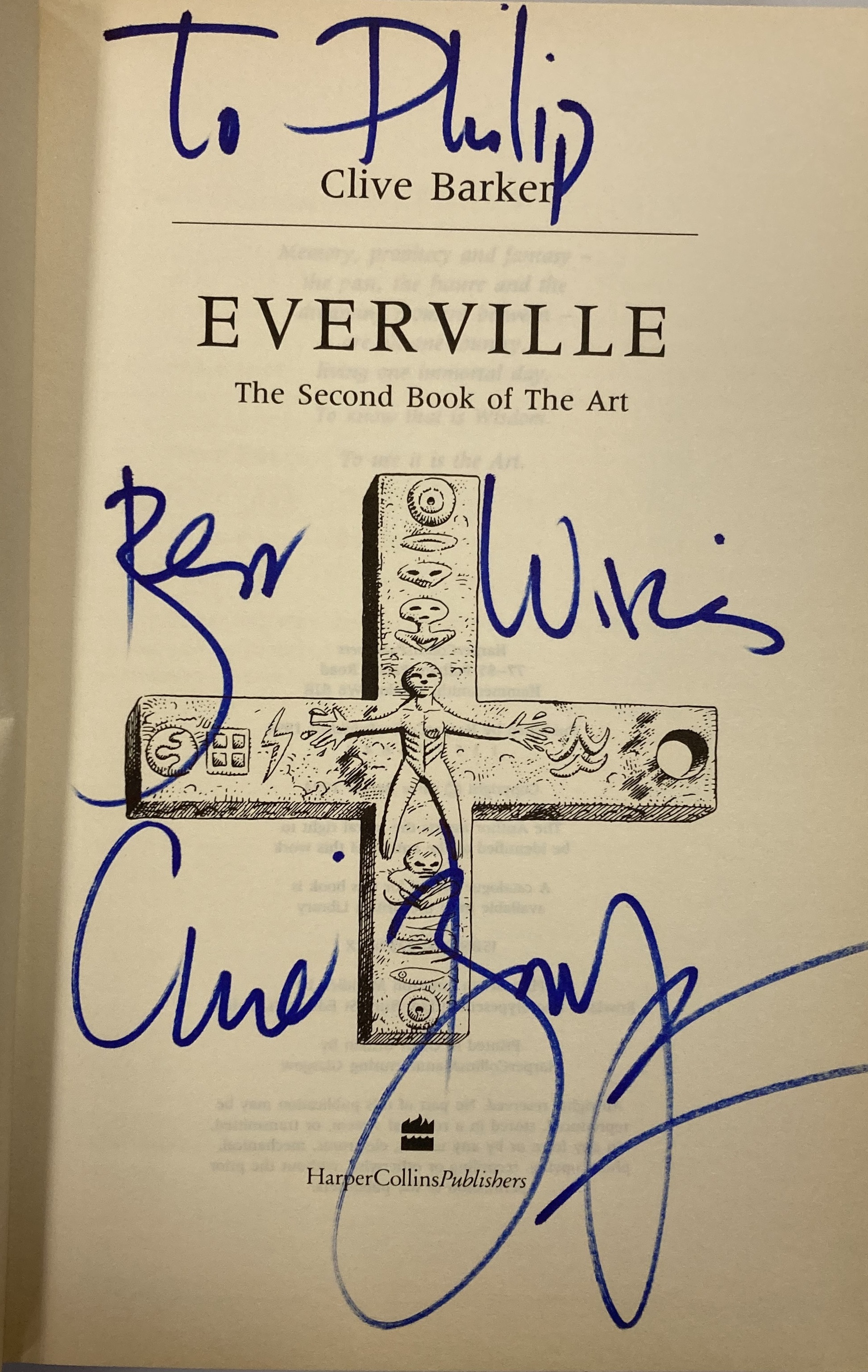 Lot 97 - SIGNED AUTOBIOGRAPHIES INC CLIVE BARKER