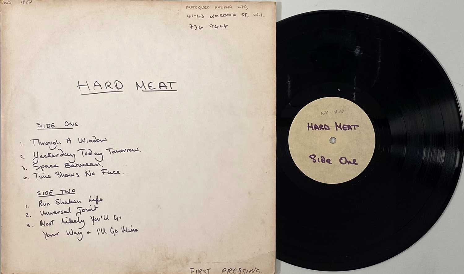 Lot 27 - HARD MEAT - HARD MEAT LP - ORIGINAL UK WHITE