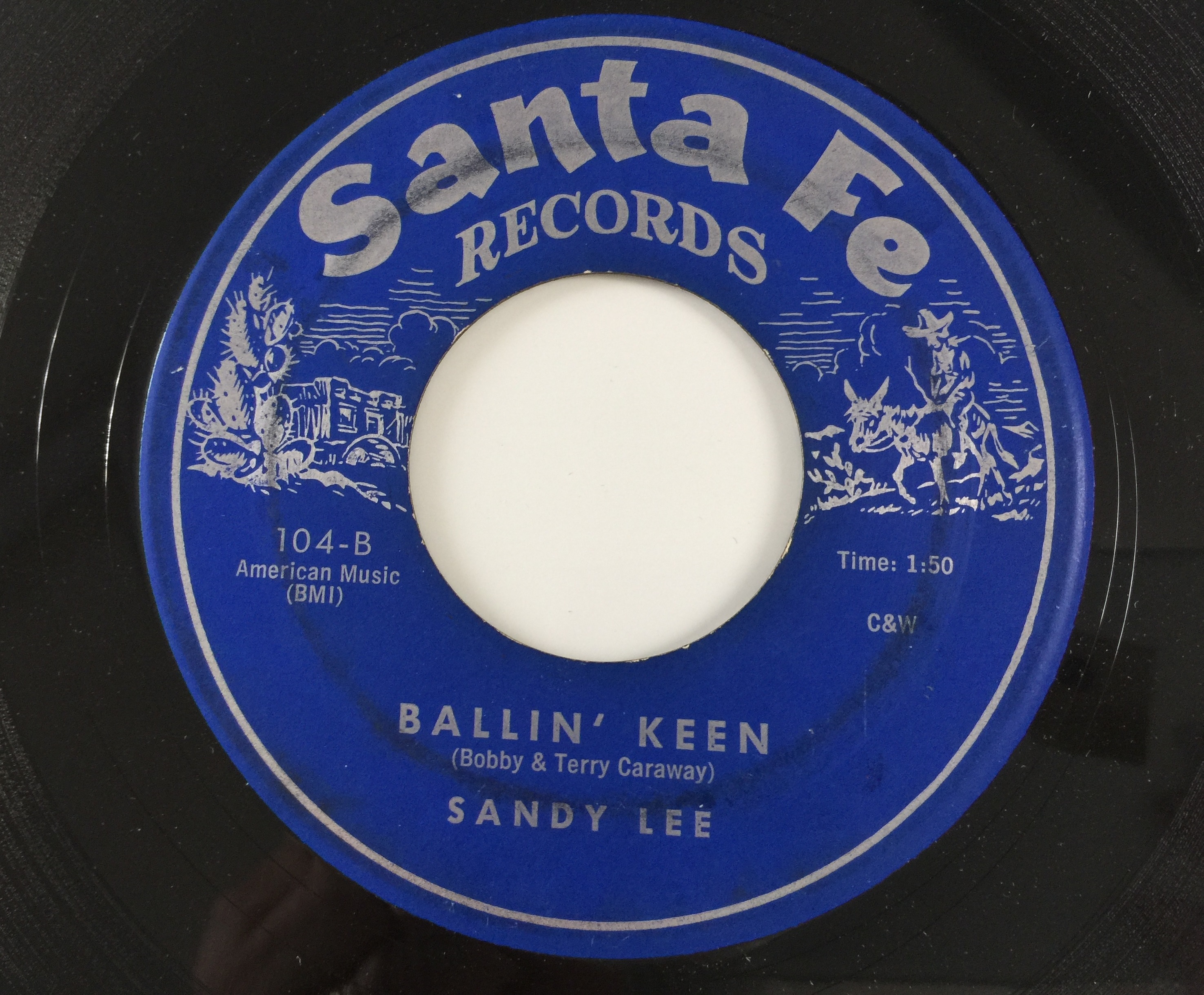 Lot 191 - SANDY LEE - CRAZY ARMS (SANTA FE RECORDS