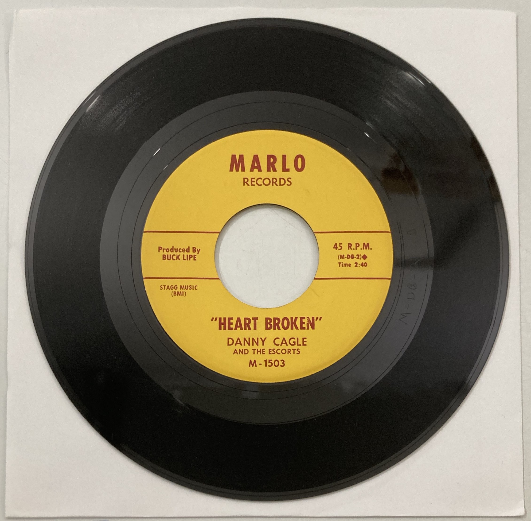 Lot 251 - DANNY CAGLE AND THE ESCORTS - HY HO SILVER/