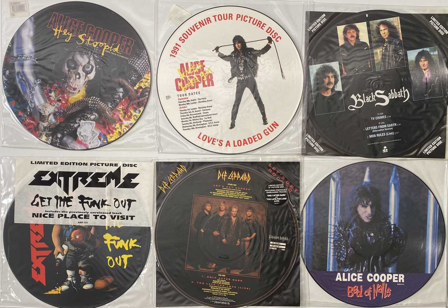 Lot 655 - PICTURE DISCS / SHAPED DISCS - ROCK / METAL