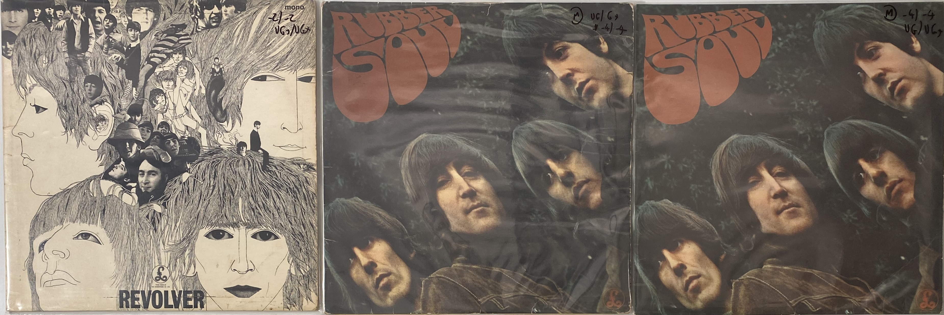 Lot 4 - THE BEATLES - LP PACK (BLACK/ YELLOW