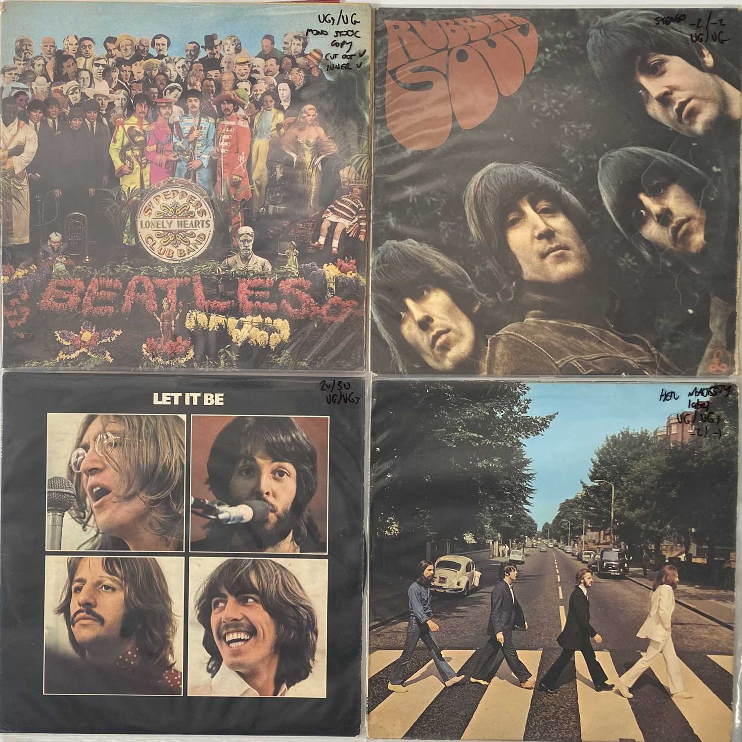 Lot 5 - THE BEATLES - LP PACK (BLACK/ YELLOW