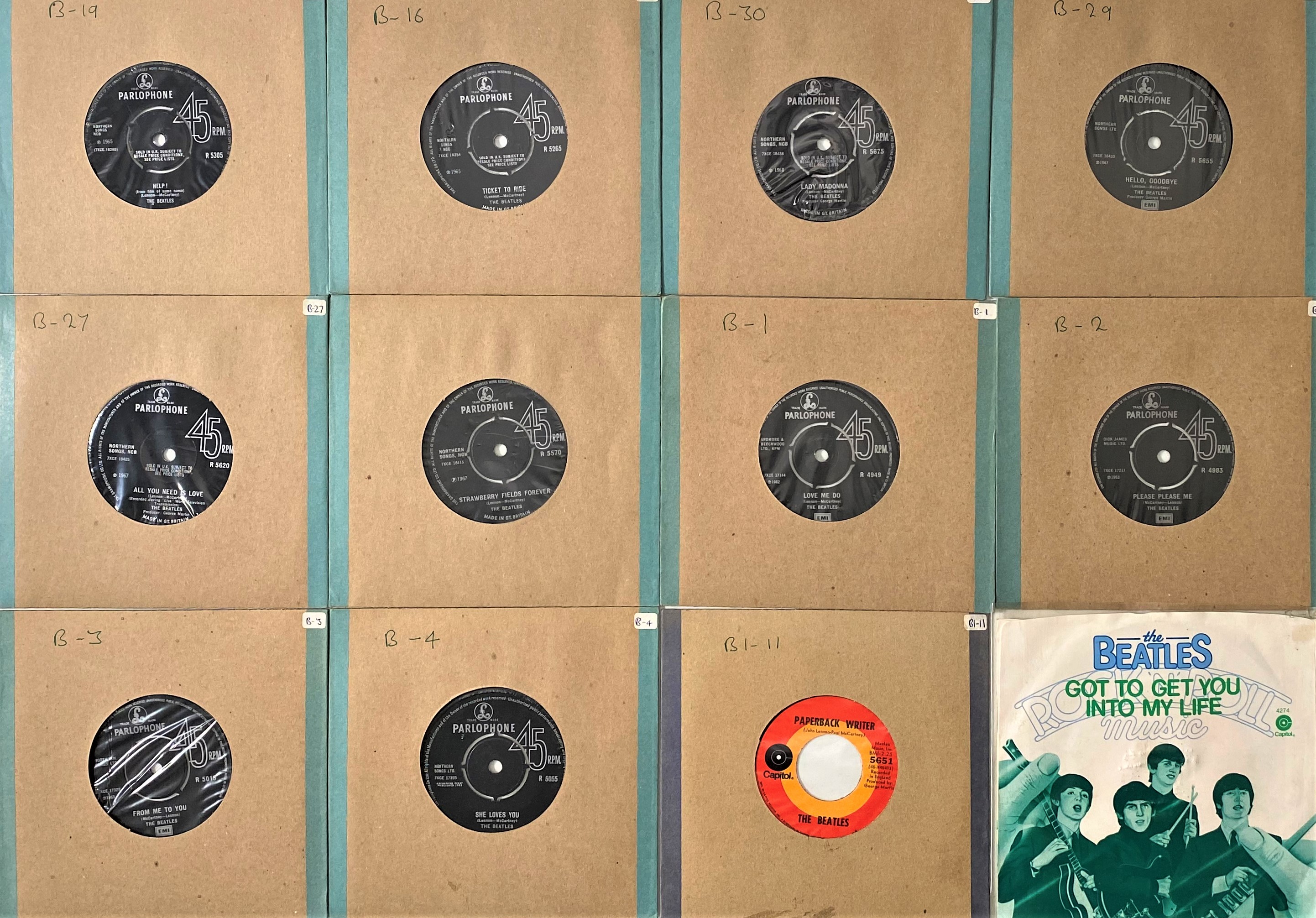 Lot 48 - THE BEATLES - 7" COLLECTION (INC BOX SET)
