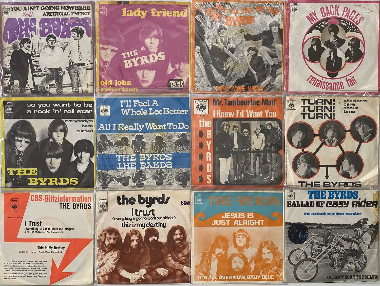 Lot 700 - THE BYRDS - 7" COLLECTION