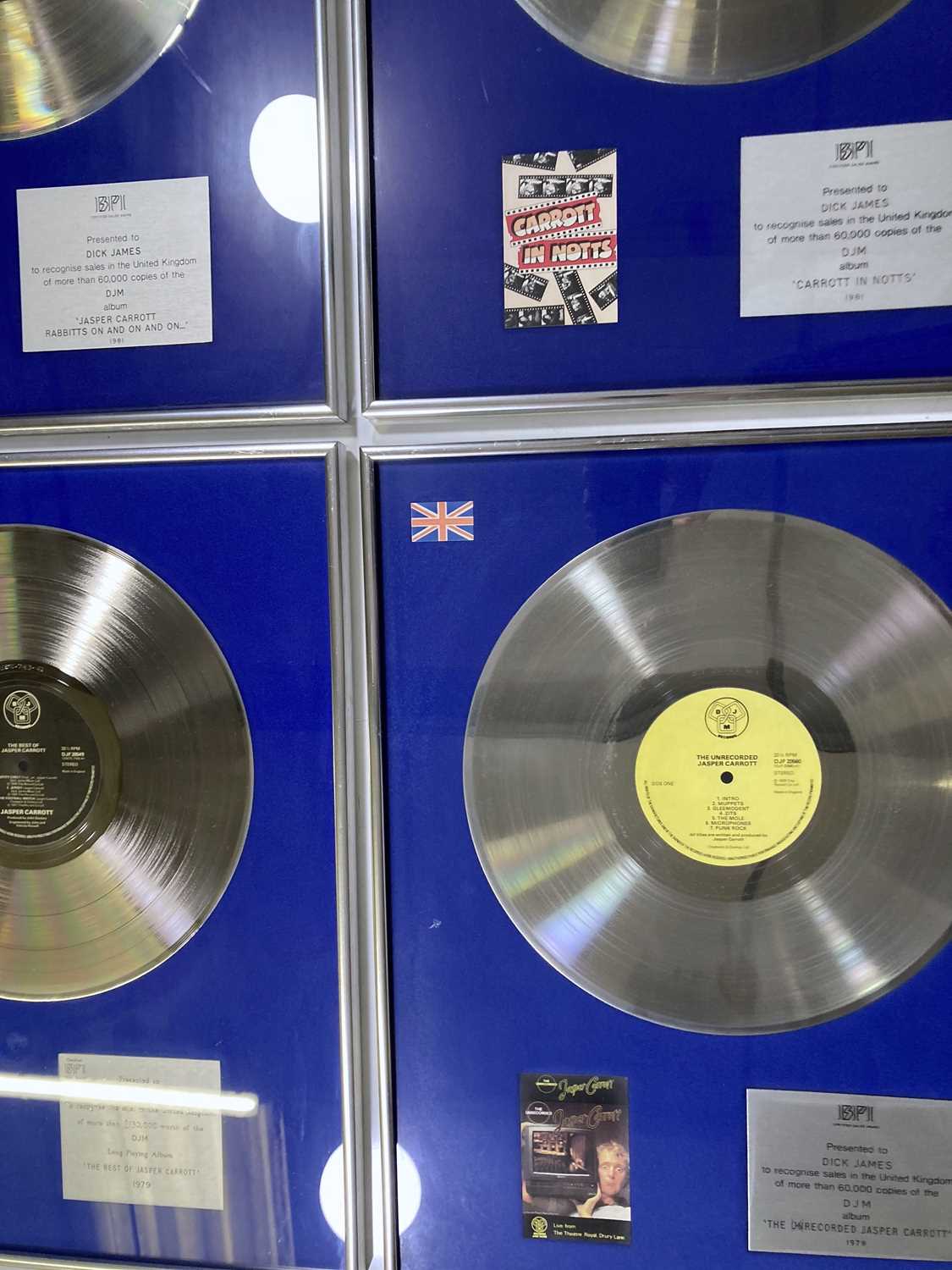 Lot 354 - JASPER CARROTT - BPI / DISC AWARDS.