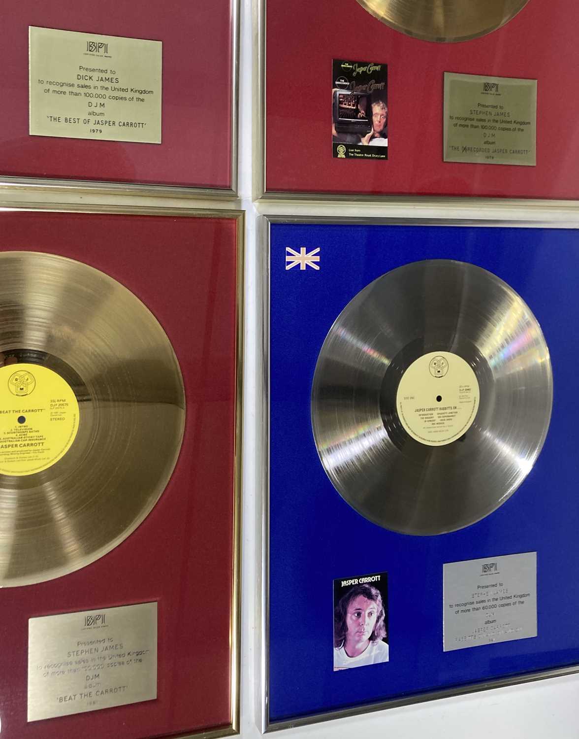 Lot 355 - JASPER CARROTT - BPI / DISC AWARDS.