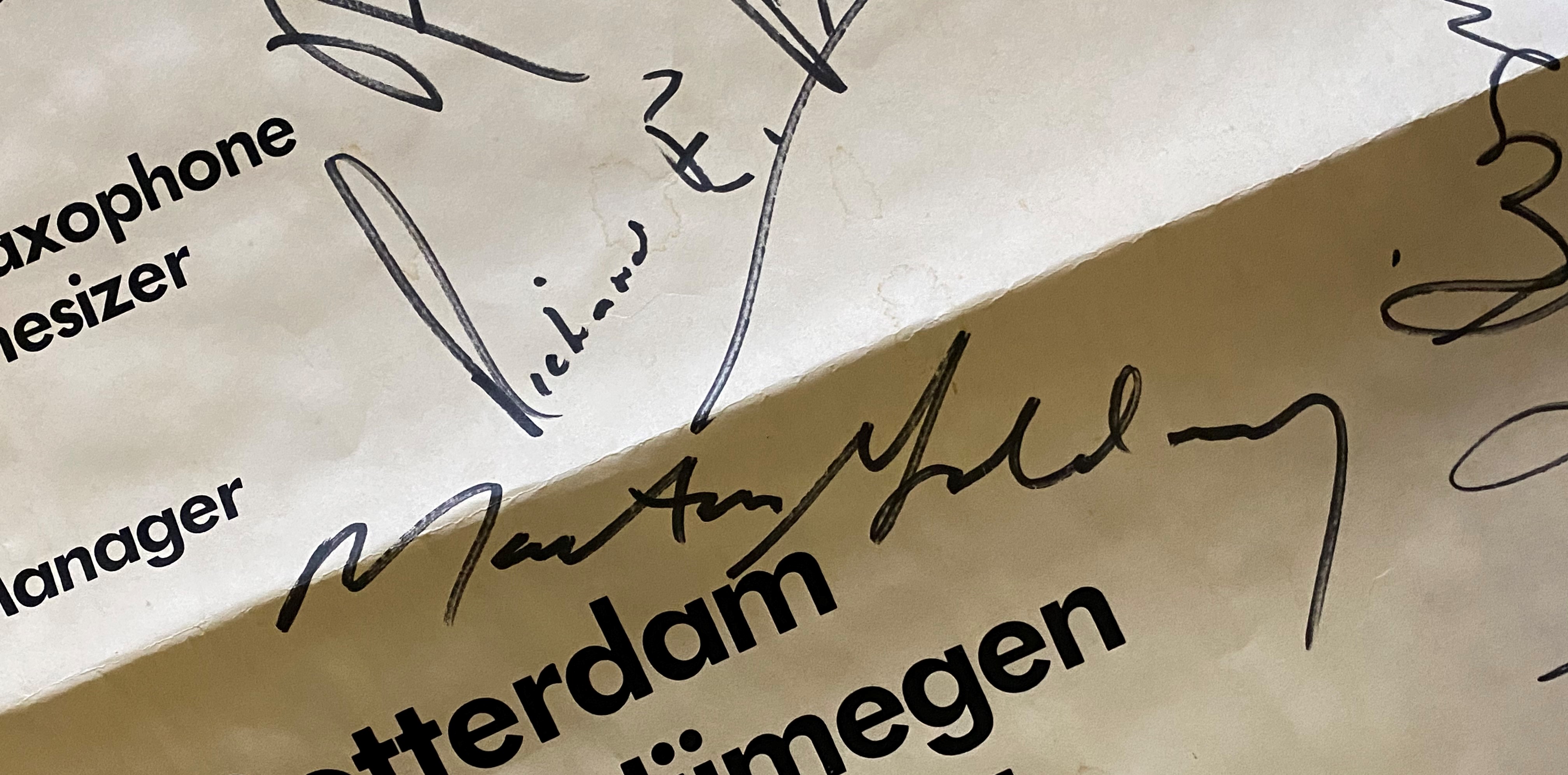 Lot 258 - PHILIP GLASS ENSEMBLE SIGNED POSTER