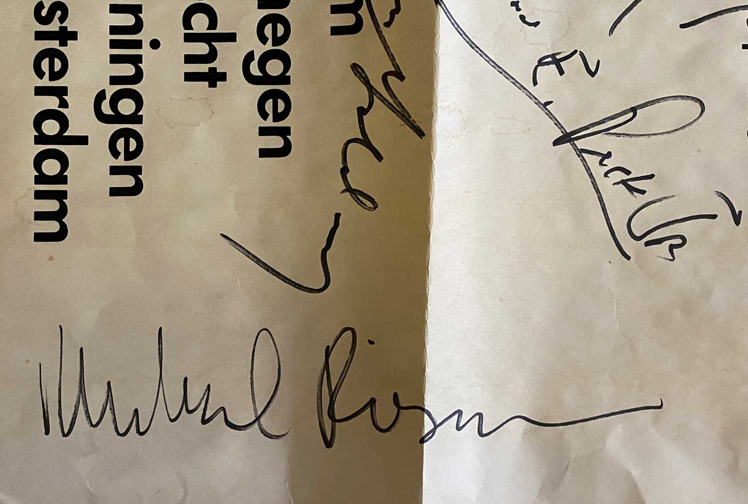 Lot 258 - PHILIP GLASS ENSEMBLE SIGNED POSTER
