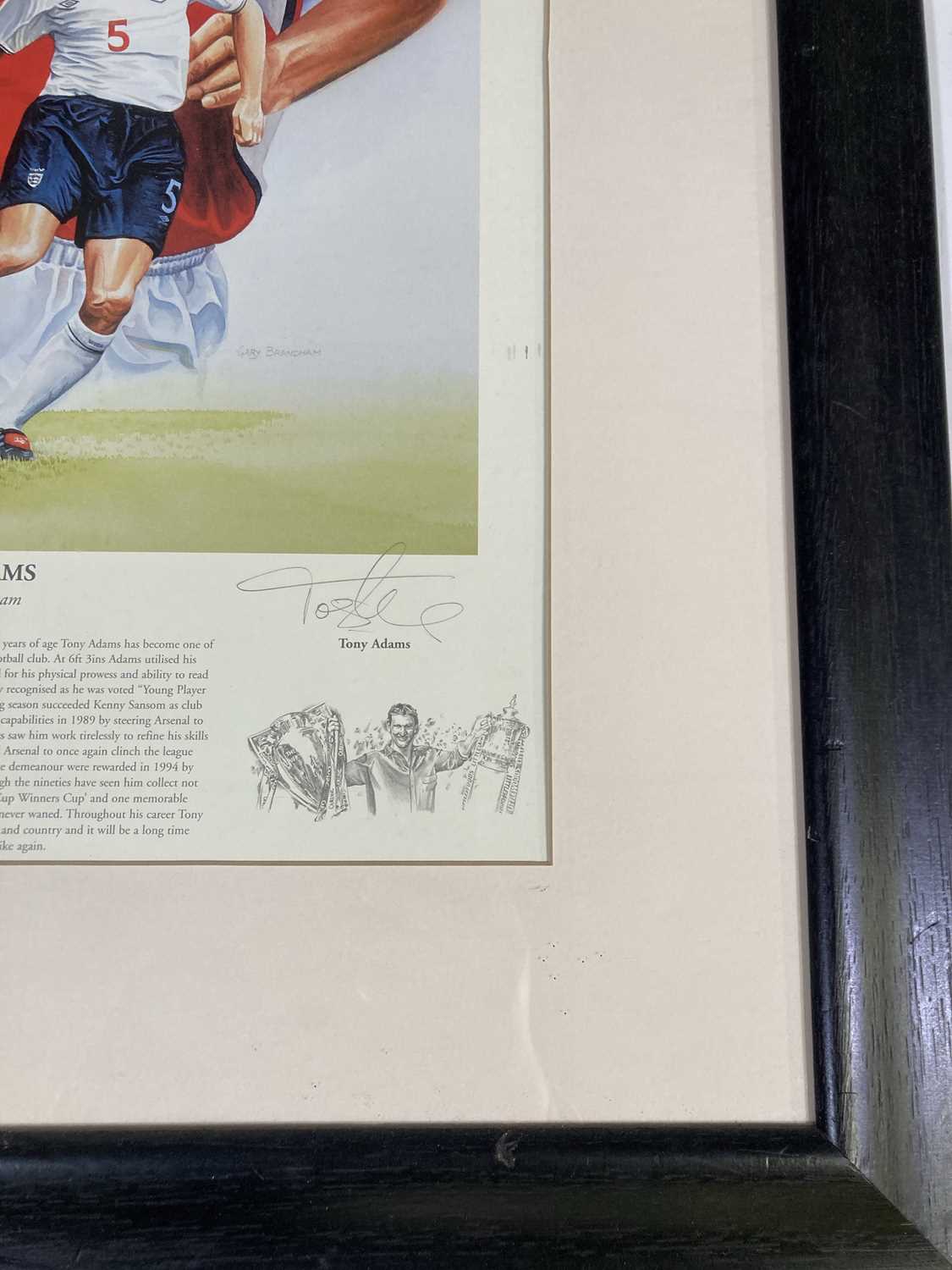 Lot 3 - ARSENAL INTEREST - A TONY ADAMS SIGNED PRINT.