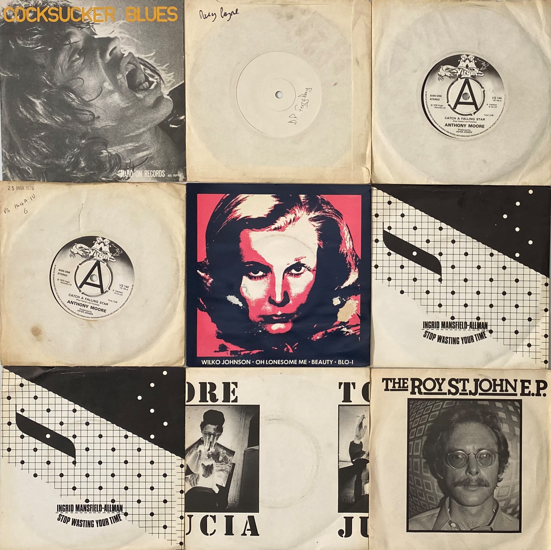 Lot 1 - NEW WAVE/PUNK/SYNTH POP - 7" COLLECTION (WITH