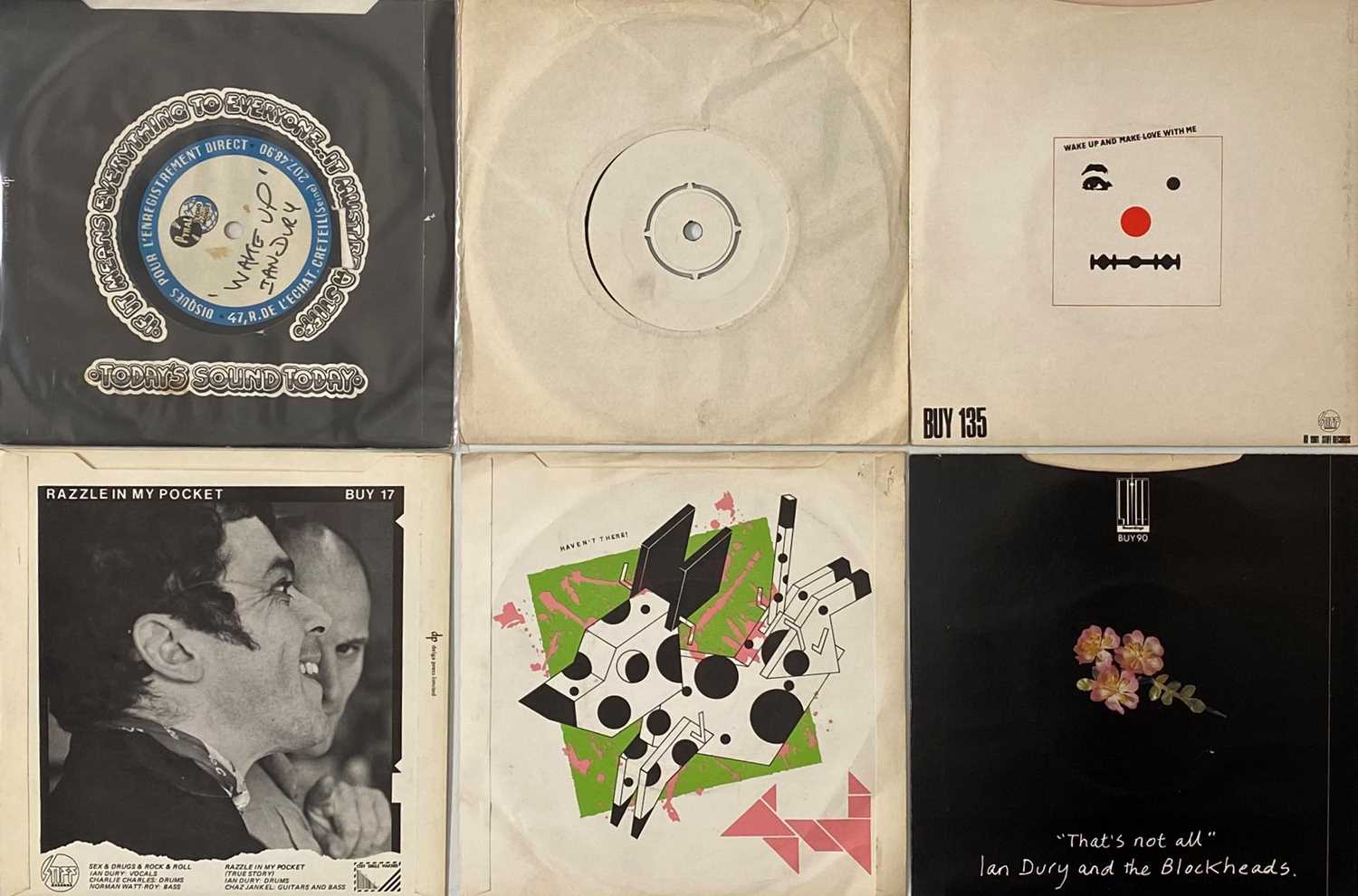 Lot 2 - IAN DURY & THE BLOCKHEADS - 7" COLLECTION