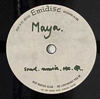 Lot 744 - "MAYA" - UNRELEASED EMIDISC ACETATE LP