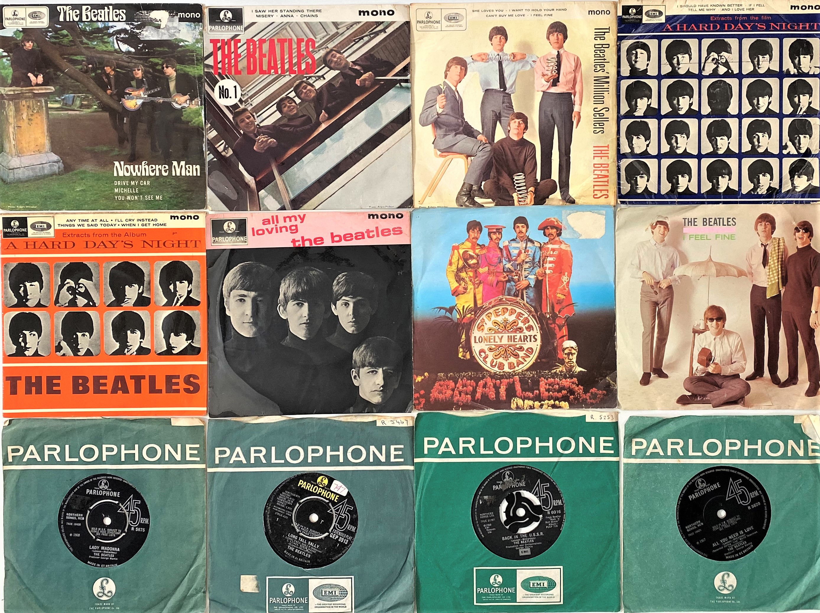 Lot 729 - THE BEATLES / 60's - 7" / EPs PACK