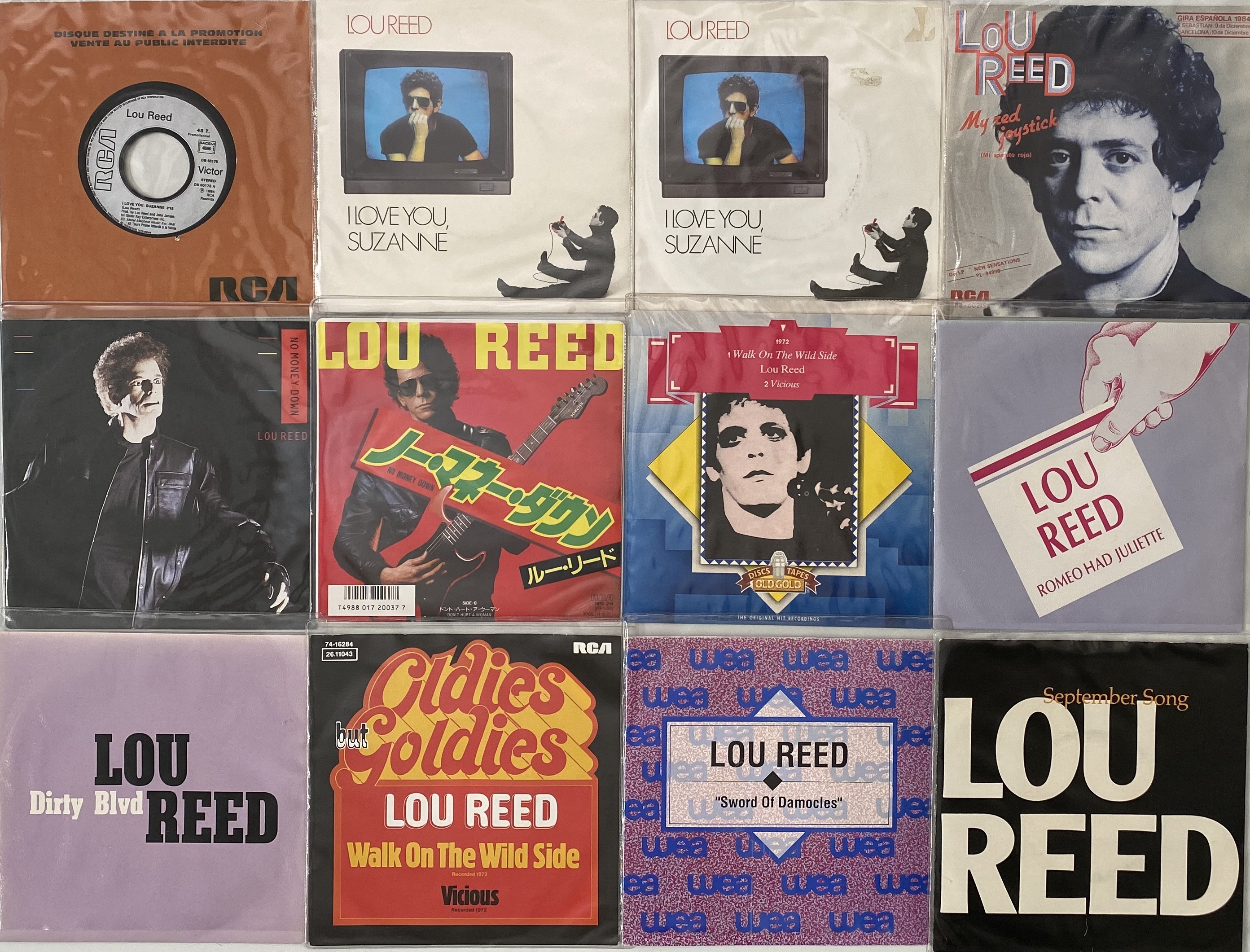 Lot 762 - LOU REED - 7" COLLECTION
