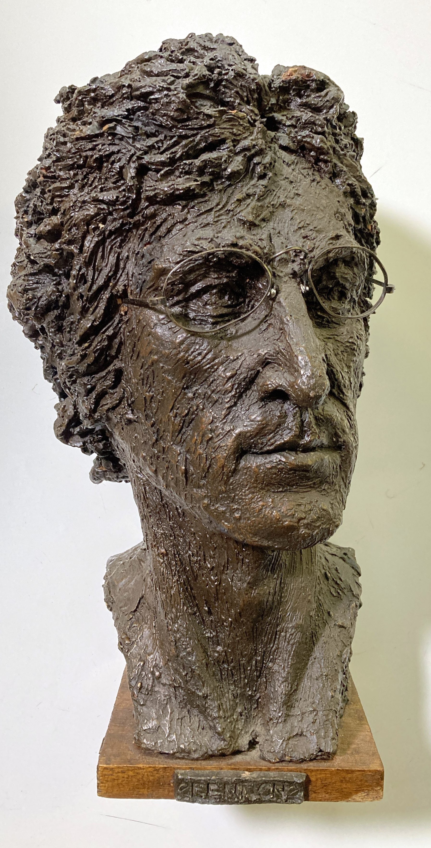 Lot 93 - TOM MURPHY - A BUST OF JOHN LENNON.