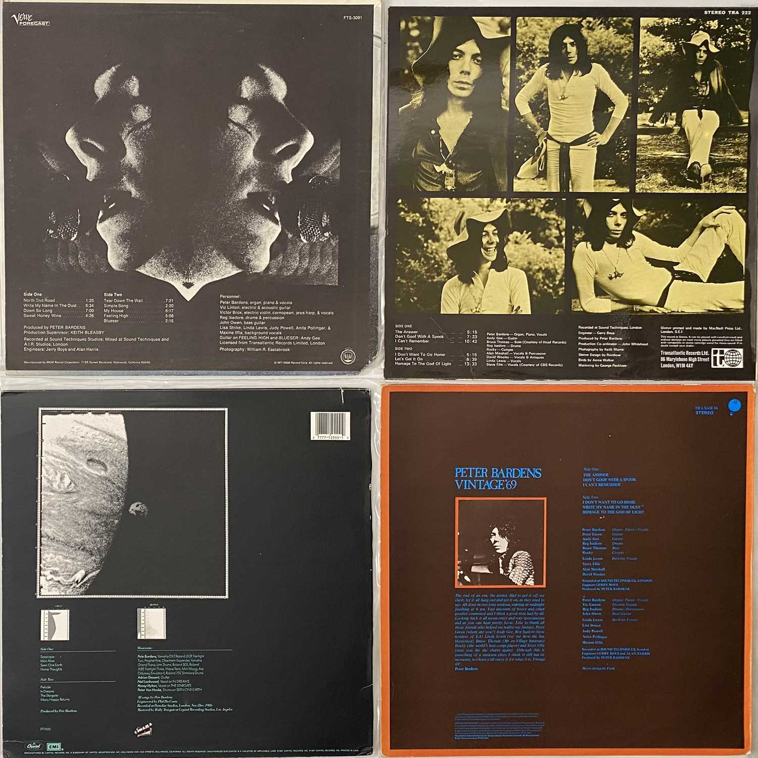 Lot 797 - PETER BARDENS - LP RARITIES PACK (CAMEL)