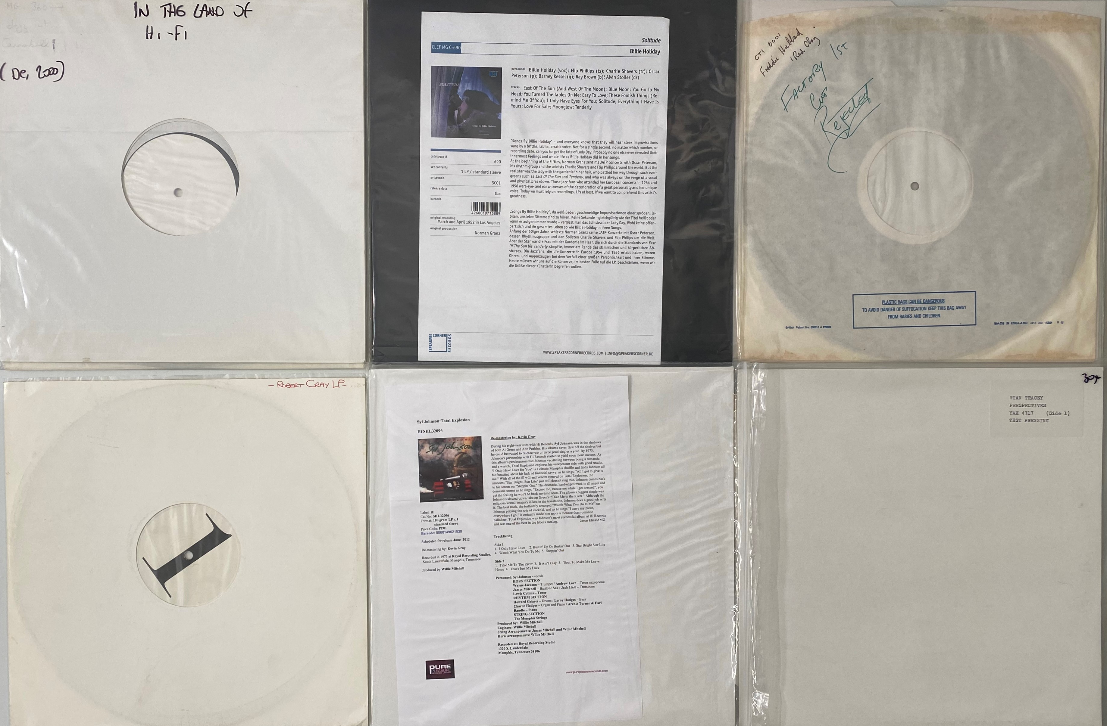 Lot 798 - JAZZ LPs - TEST PRESSINGS PACK