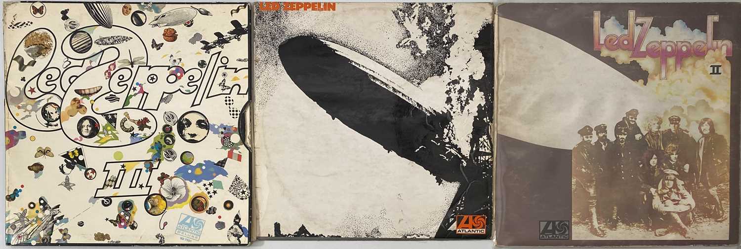 Lot 896 - LED ZEPPELIN - UK PLUM ATLANTIC LPs