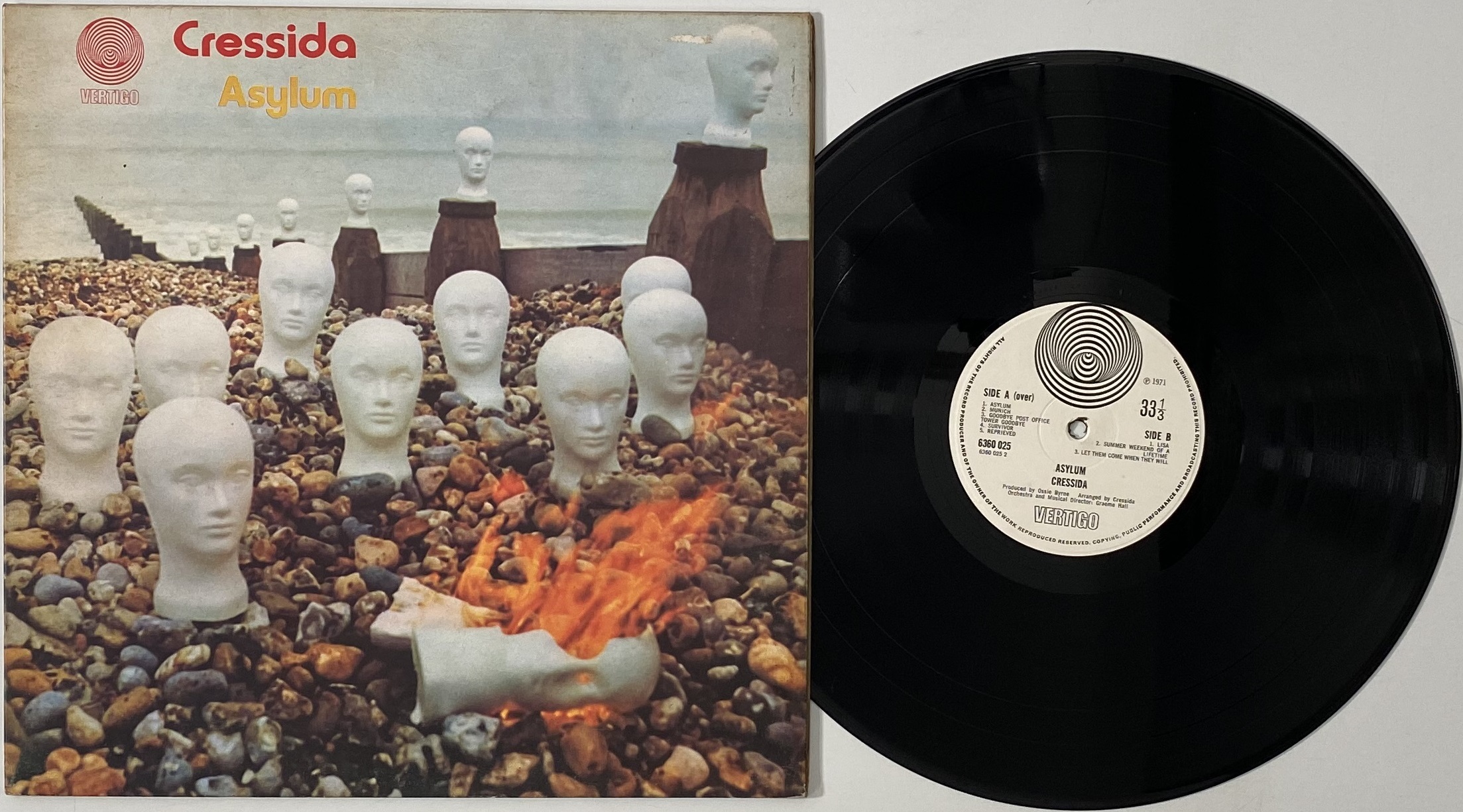 Lot 55 - CRESSIDA - ASYLUM LP (ORIGINAL UK COPY