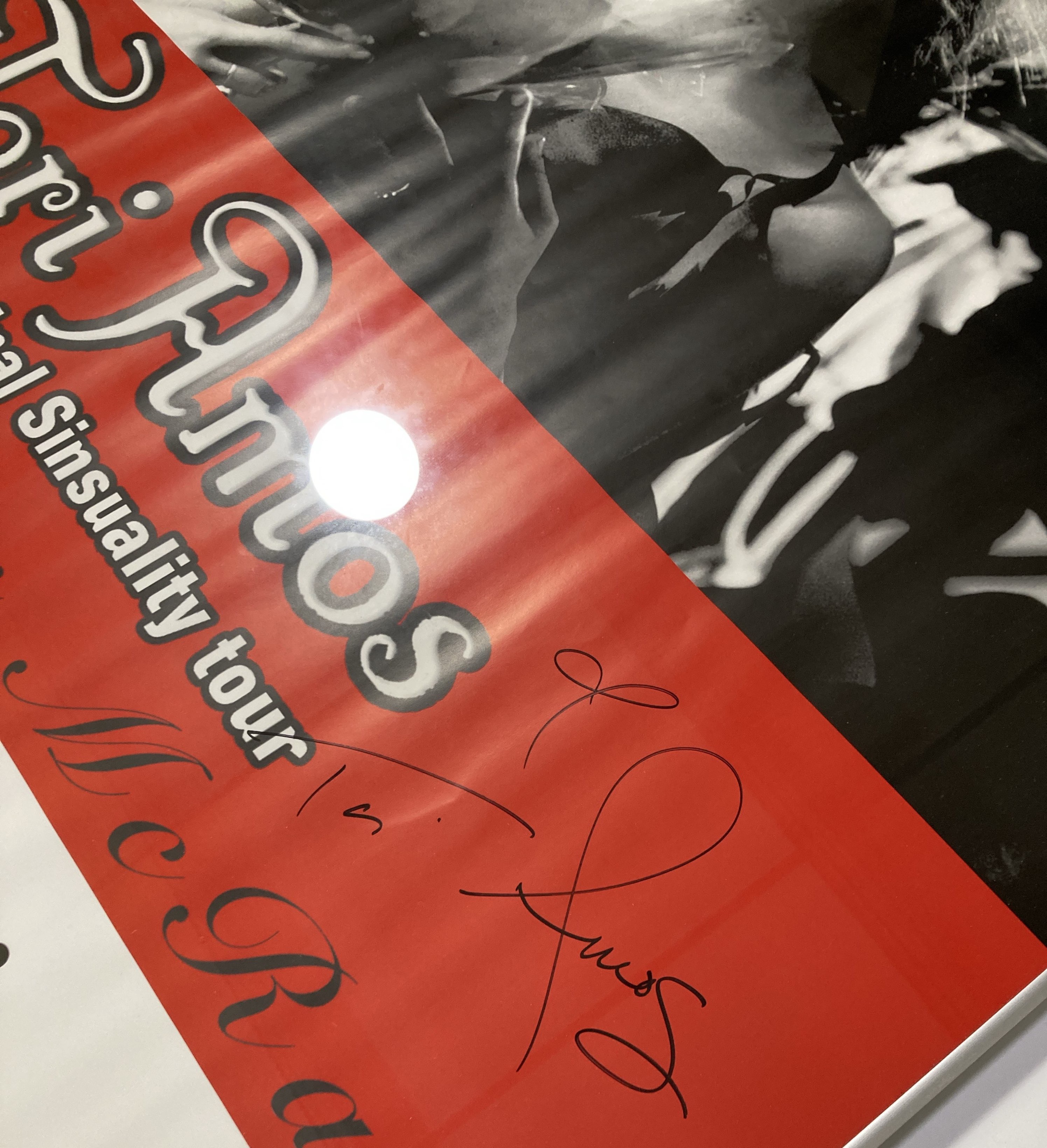 Lot 226 - TORI AMOS - A LARGE SIGNED CONCERT POSTER.