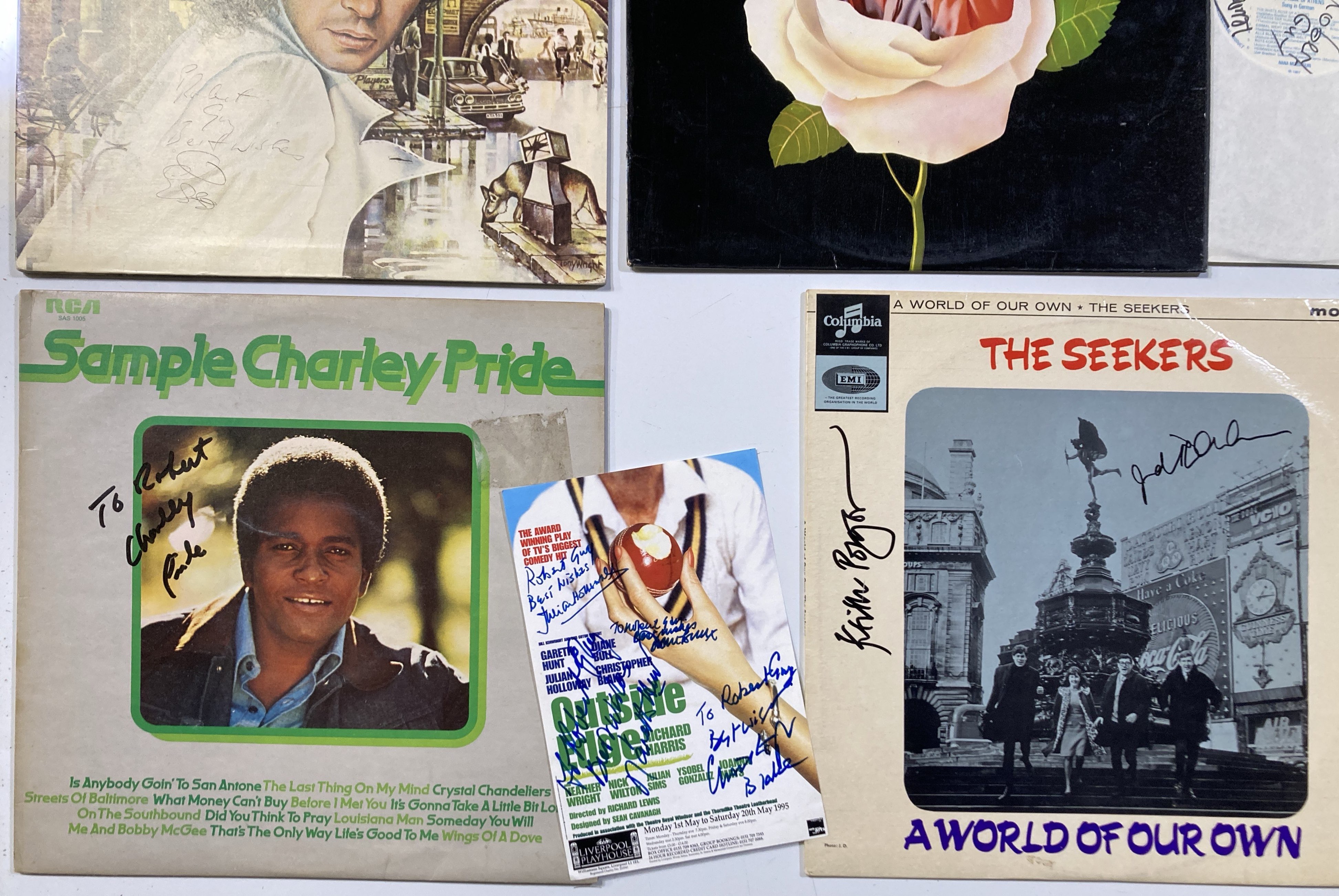 Lot 295 - SIGNED LPS AND POSTERS - POP / ROCK STARS OF