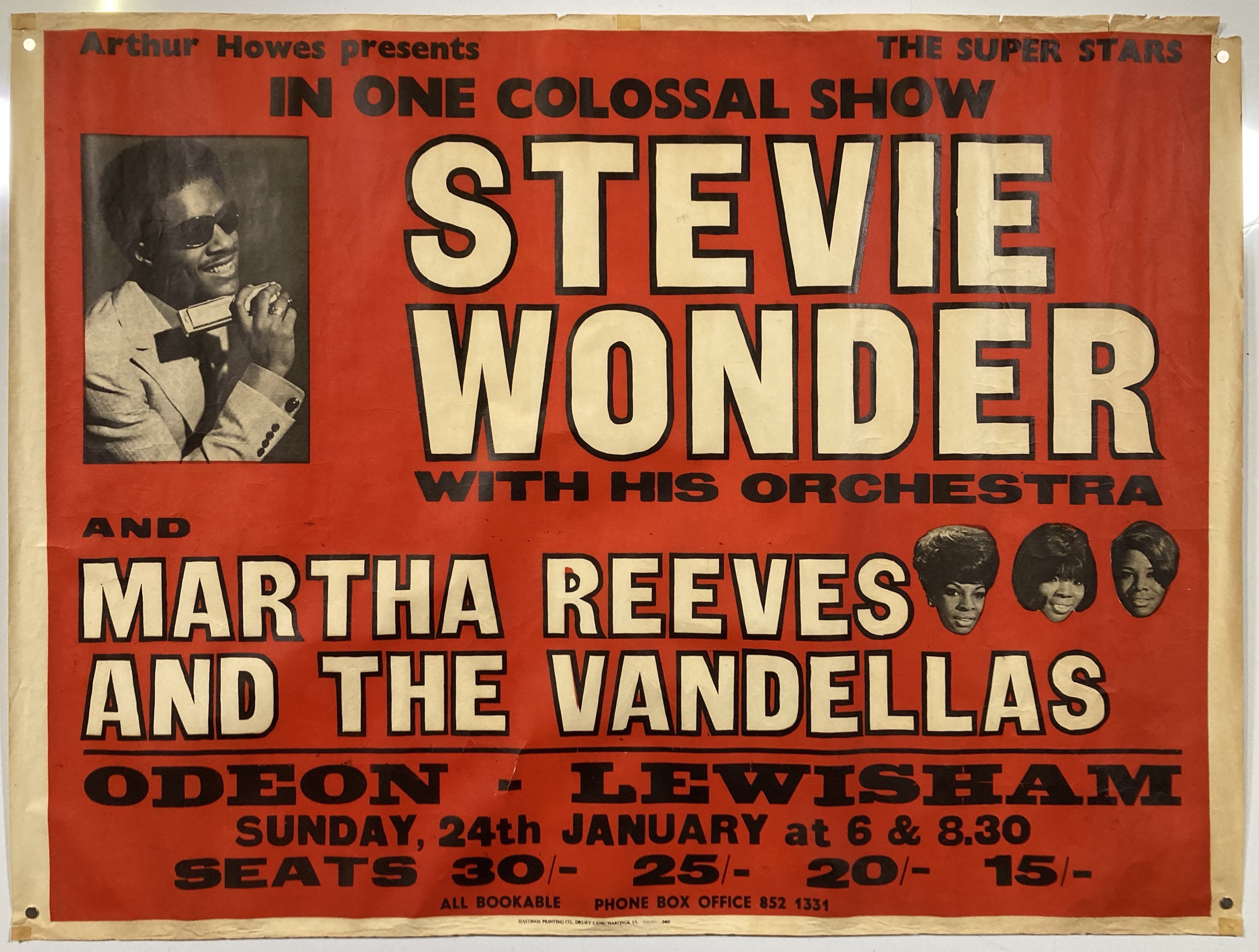 Lot 243 - STEVIE WONDER - AN ORIGINAL 1971 CONCERT