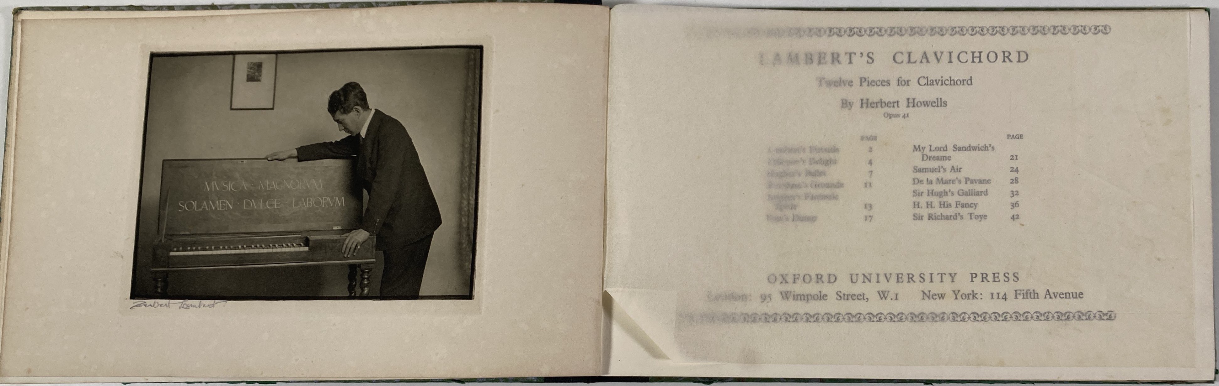 Lot 320 - CLASSICAL MUSIC INTEREST - HERBERT HOWELLS