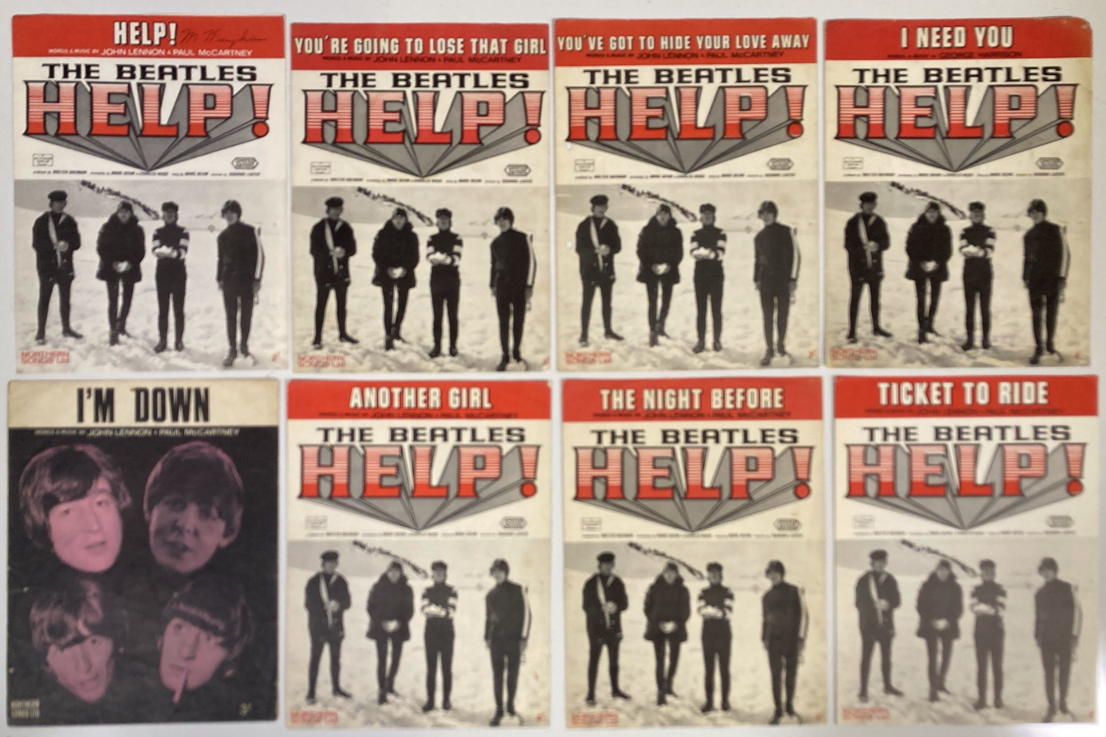 Lot 96 - THE BEATLES - SHEET MUSIC FROM HELP! / WITH