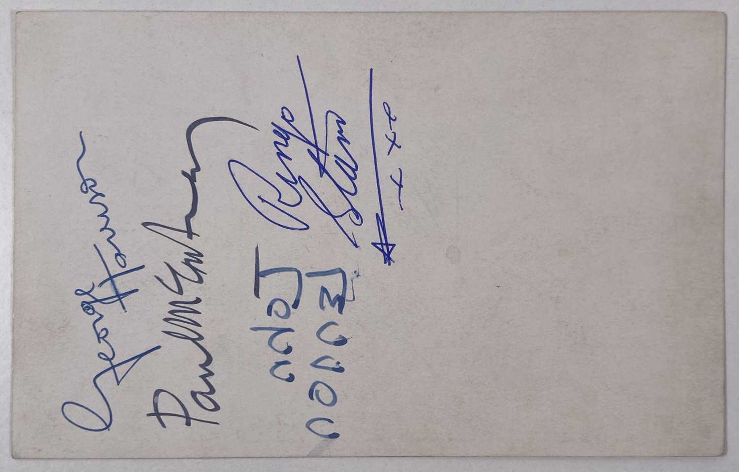 Lot 149 - THE BEATLES - A FULL SET OF AUTOGRAPHS INC