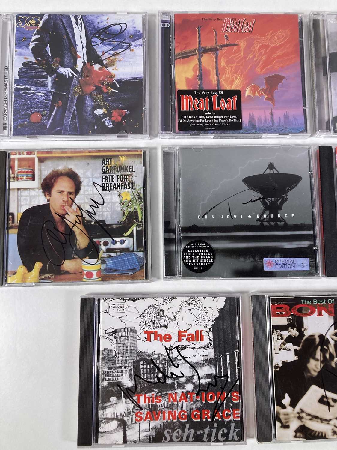 Lot 322 - SIGNED CDS - ALICE COOPER / MEATLOAF.