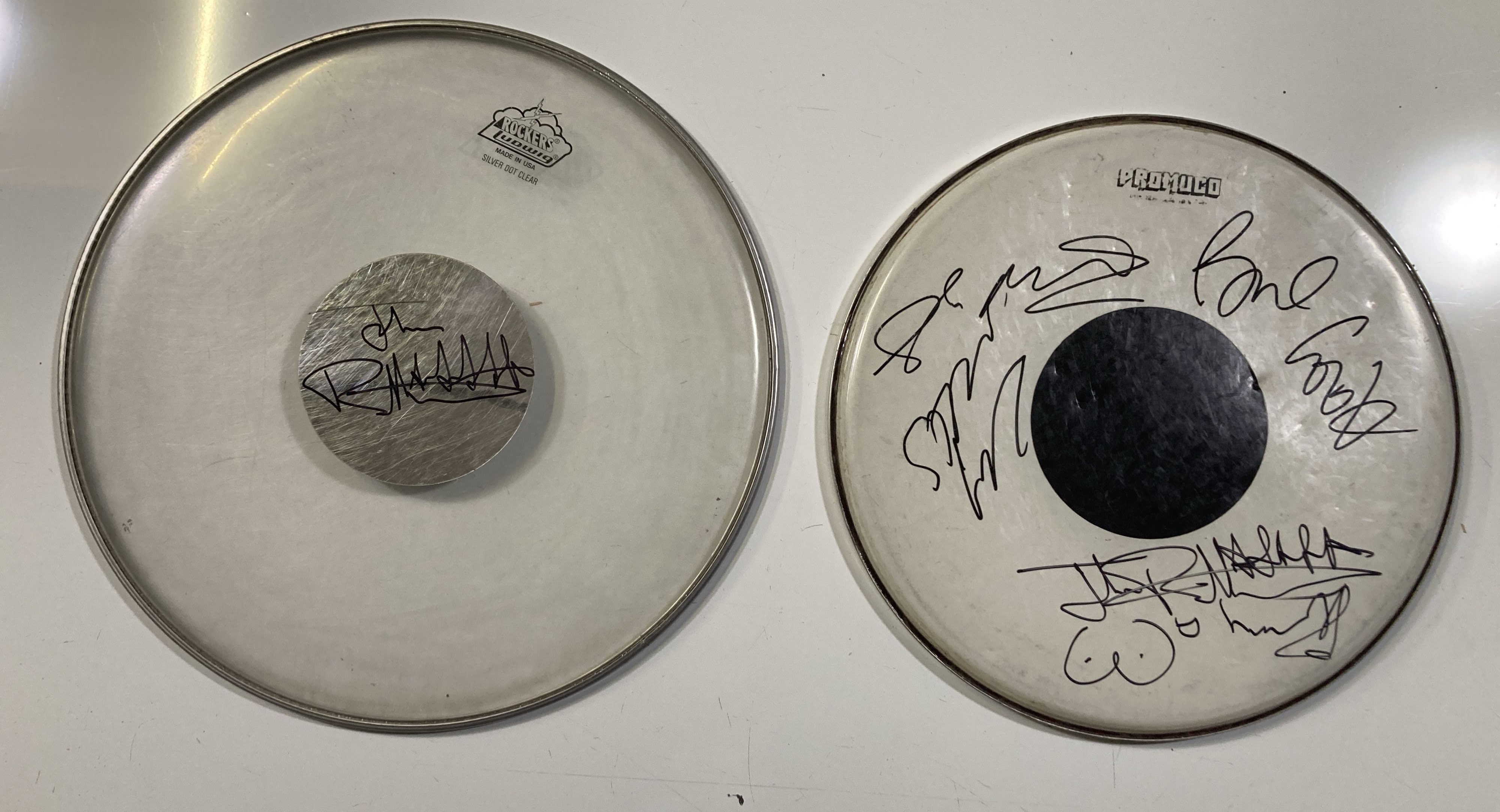 Lot 326 Sex Pistols Signed Drum Skins
