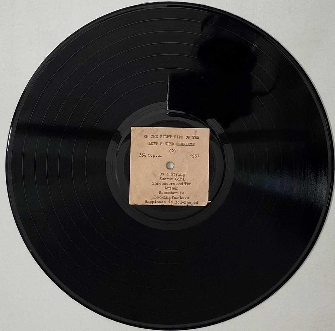 Lot 96 - THE LEFT-HANDED MARRIAGE - ON THE RIGHT SIDE