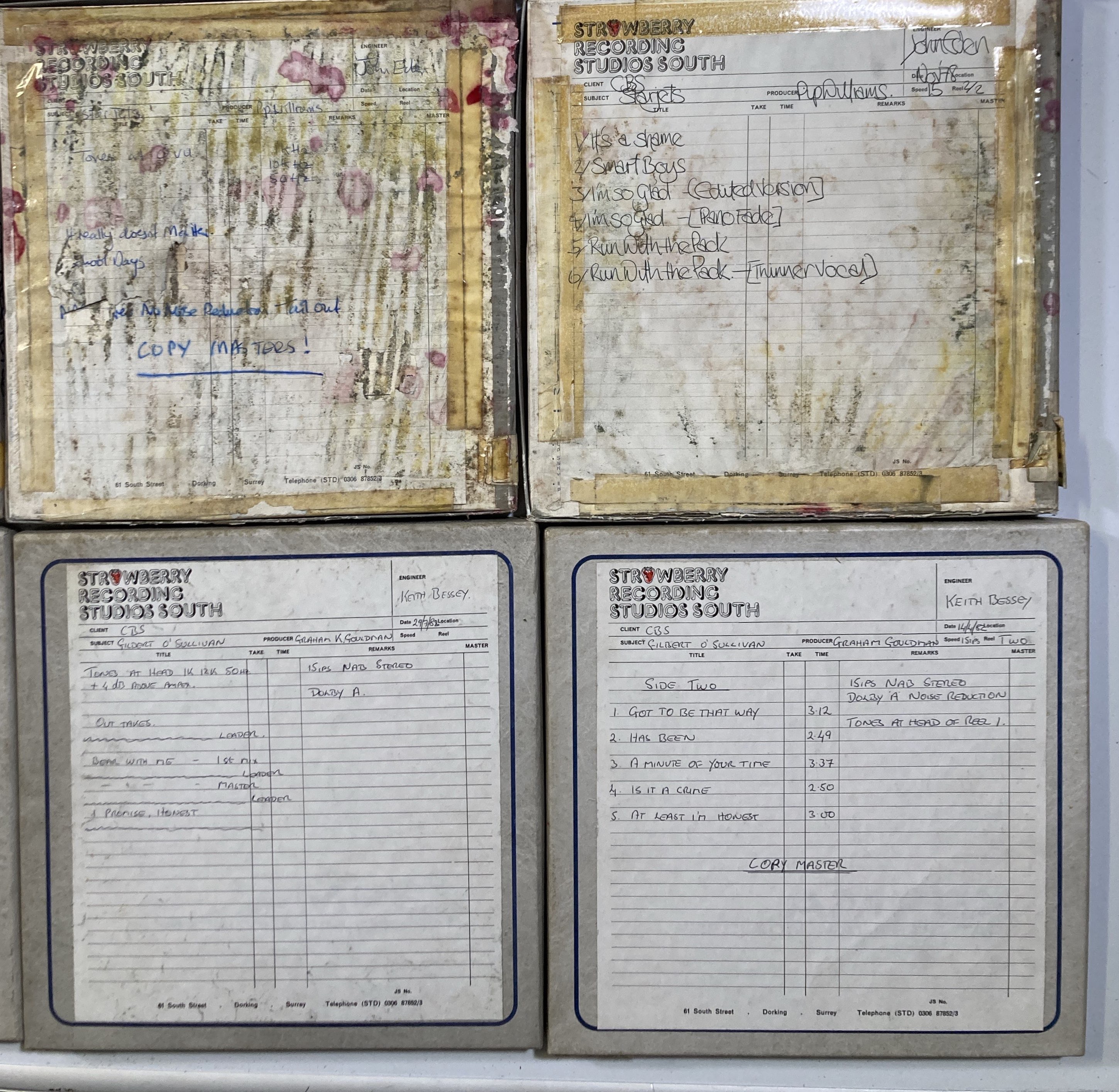 Lot 458 - MASTER TAPE ARCHIVE - 1970S RECORDINGS FROM