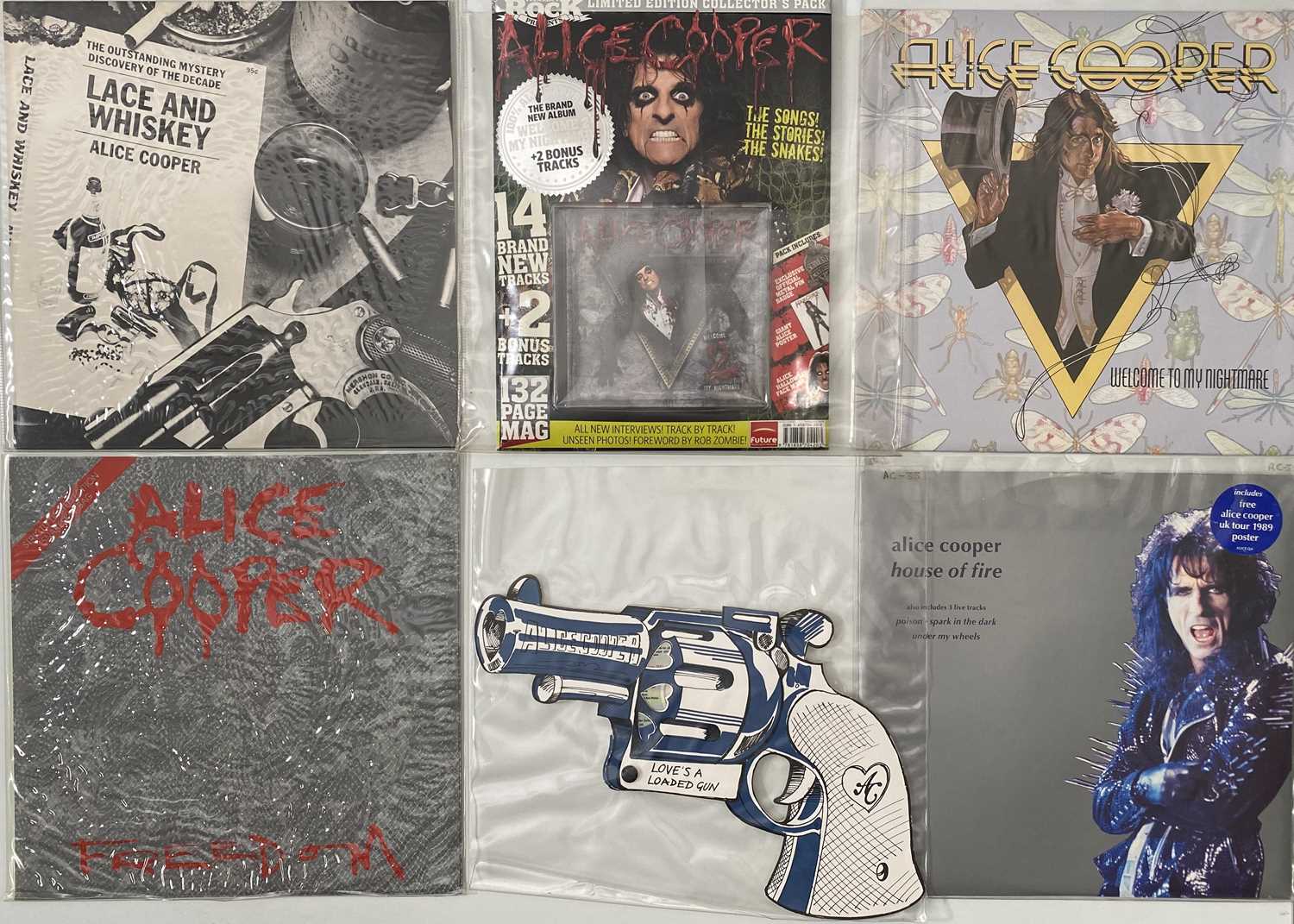 Lot 1165 - ALICE COOPER - LP/12"/7" COLLECTION (PLUS