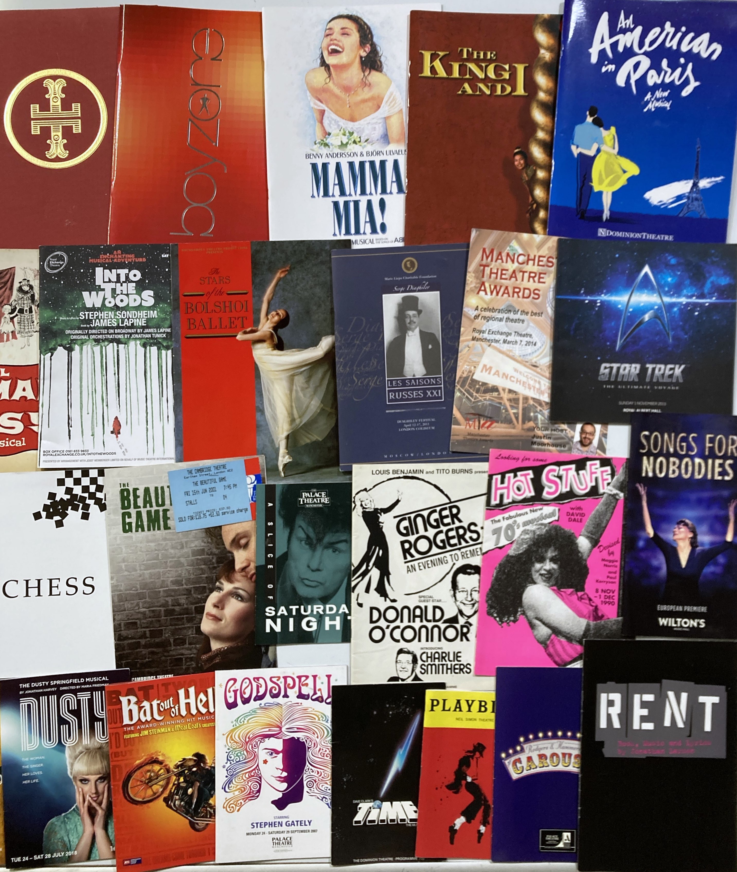 Lot 104 - CONCERT PROGRAMMES AND TICKETS.