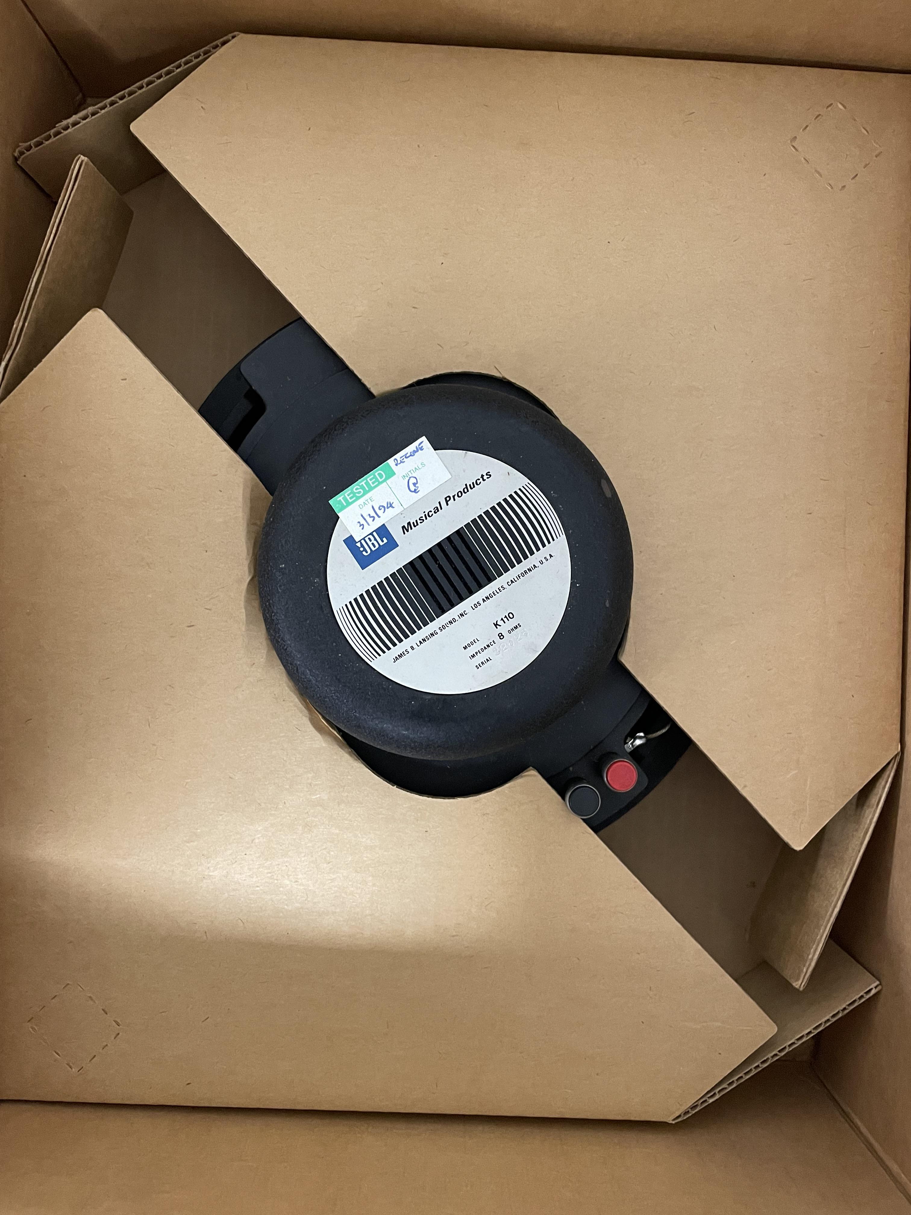 Lot 21 - BOXED JBL SPEAKER CONES.