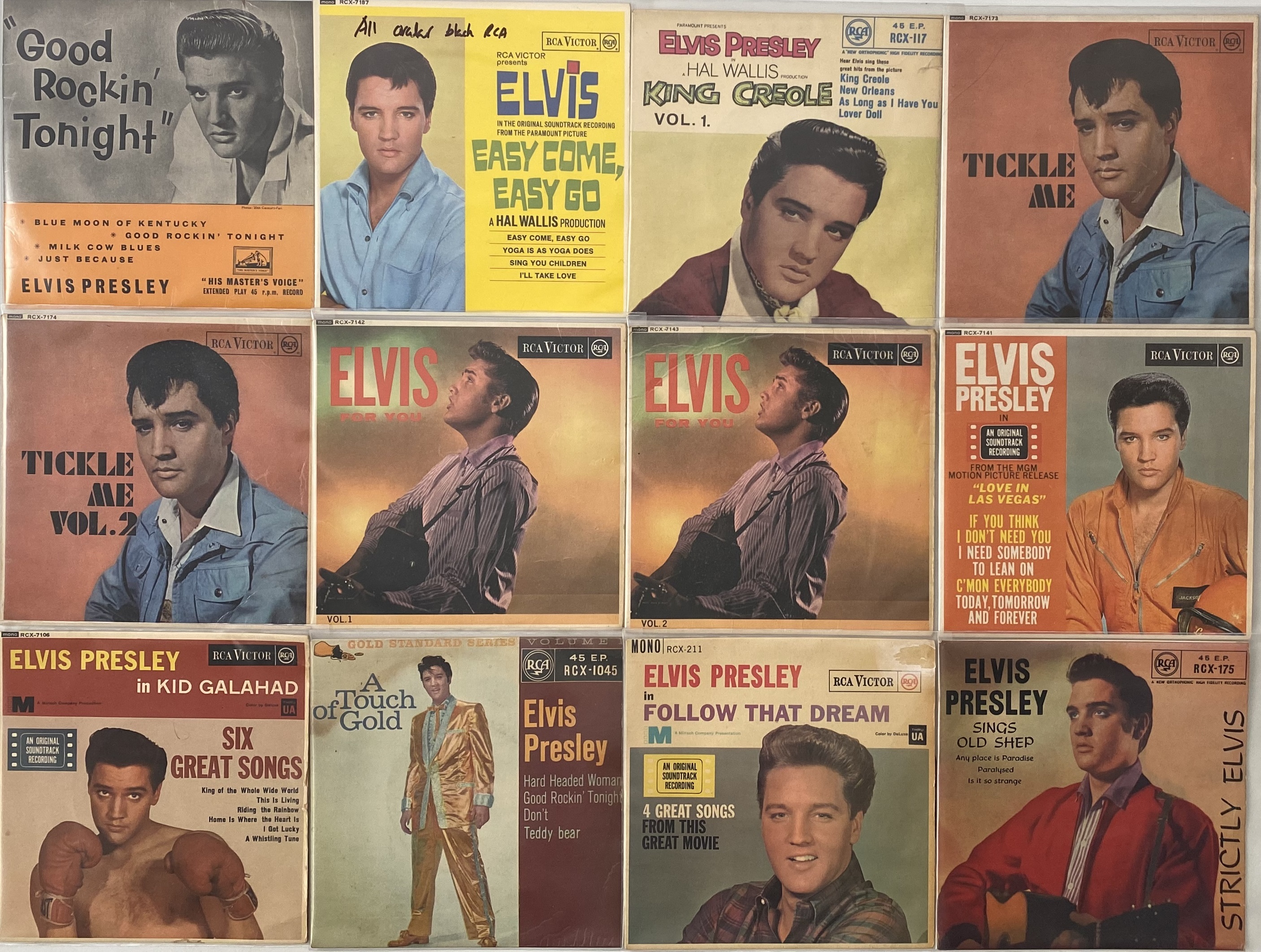 Lot 1177 - ELVIS PRESLEY - UK 7" EP COLLECTION