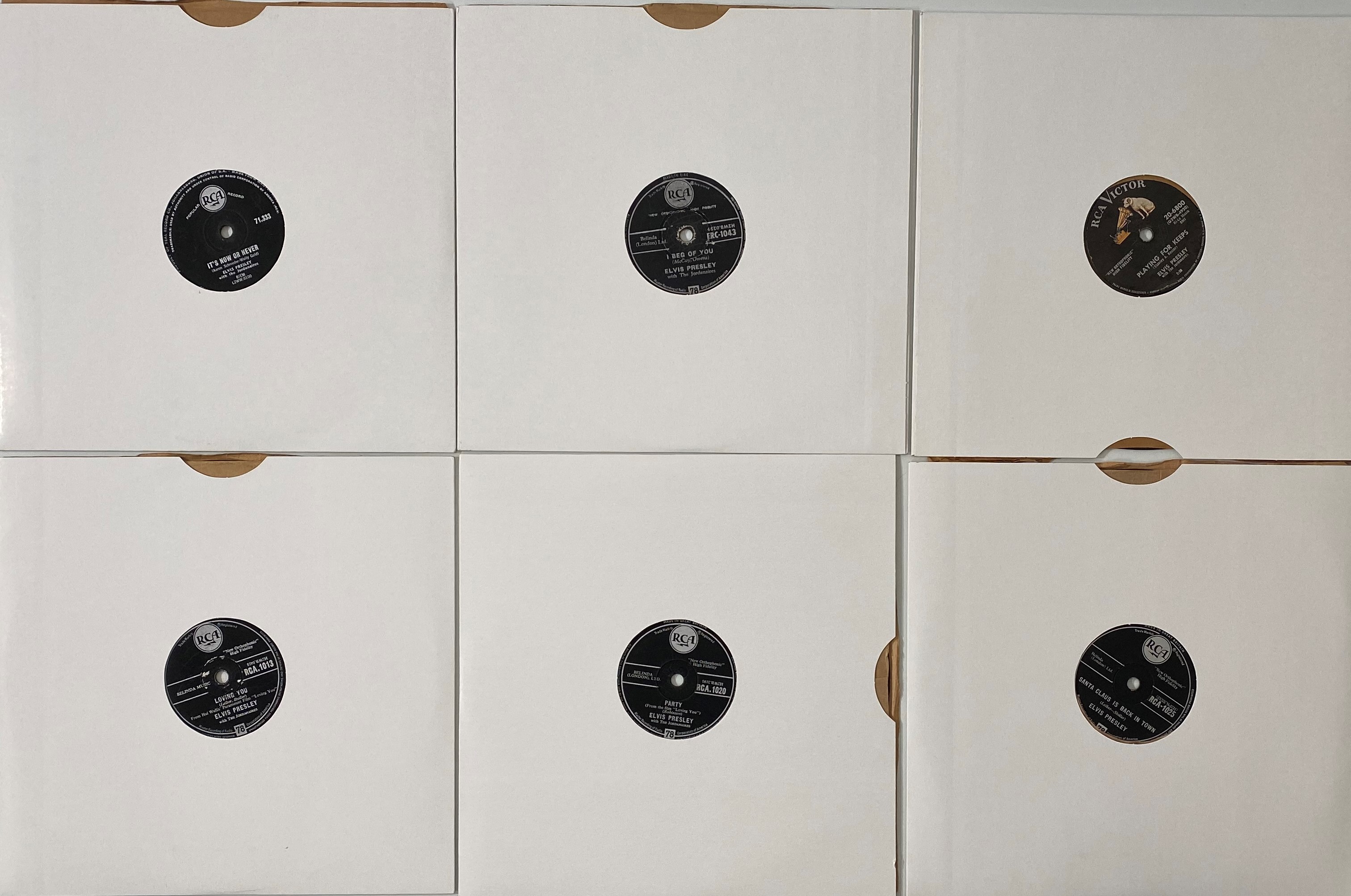 Lot 1181 - ELVIS PRESLEY - 78RPM SHELLAC/ LP